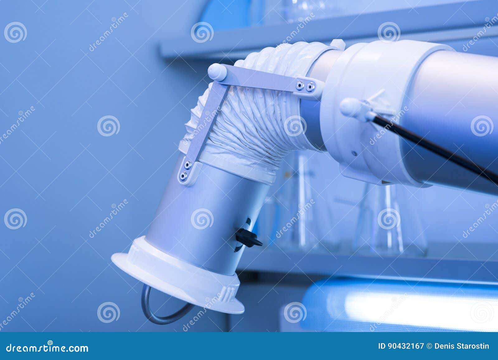 Modern Medical Laboratory Equipment. Robotic Hand Stock Image - Image ...