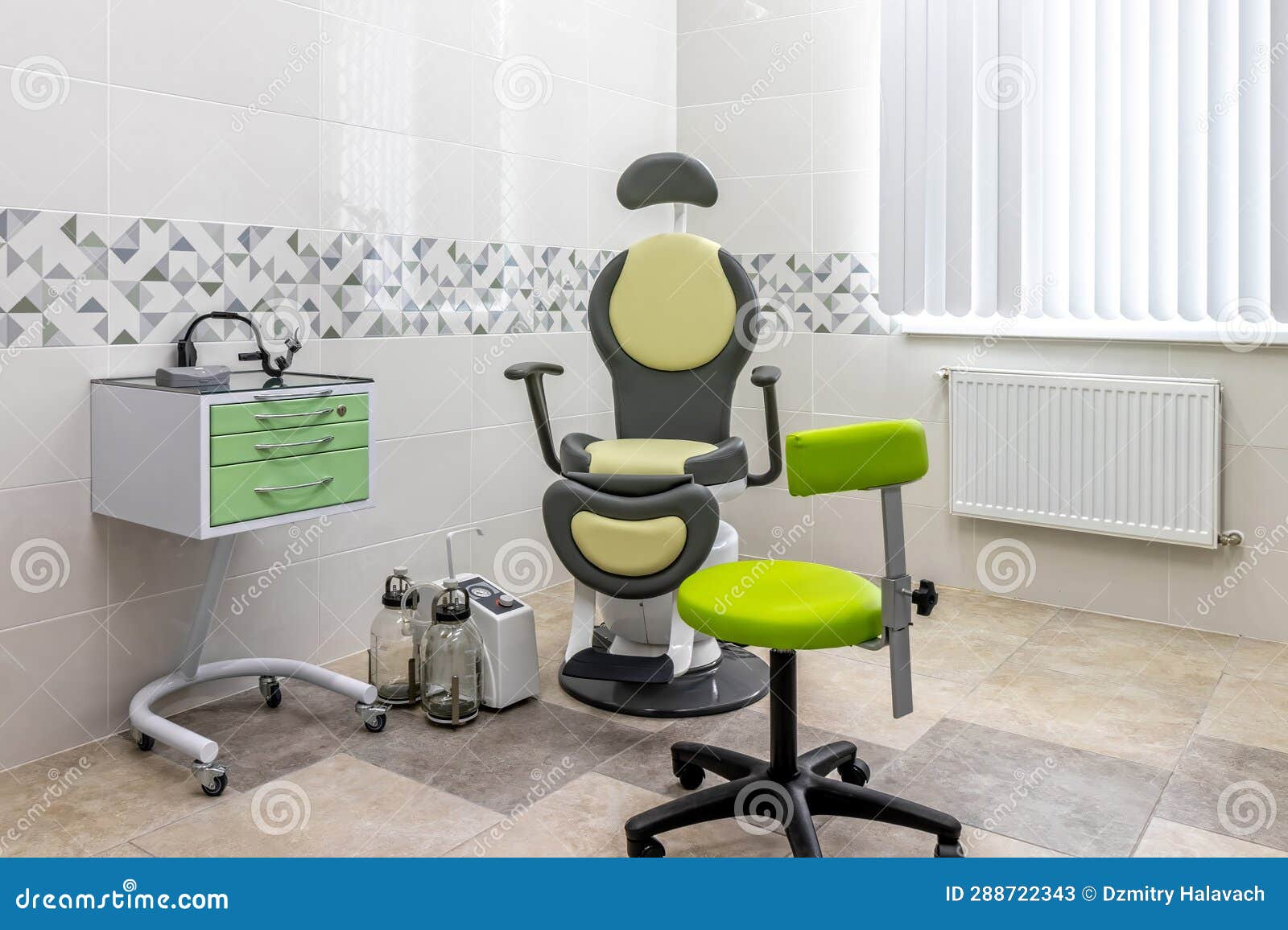 Modern Medical Office Interior with Computer and Examination Table ...