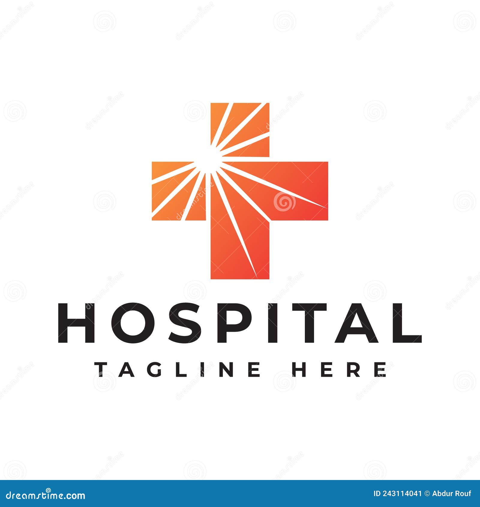 Medical Plus with Sun Rays Logo Design Stock Vector - Illustration of ...