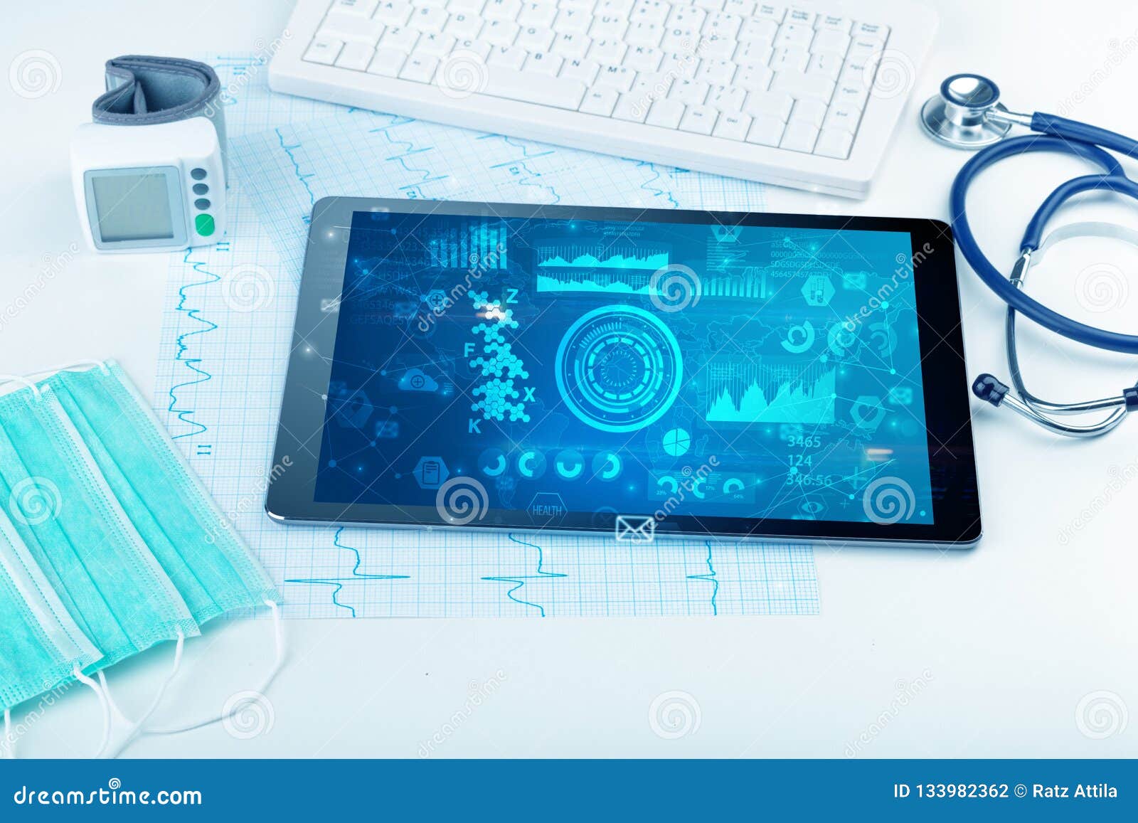 Modern Medical Technology System and Devices Stock Photo - Image of ...
