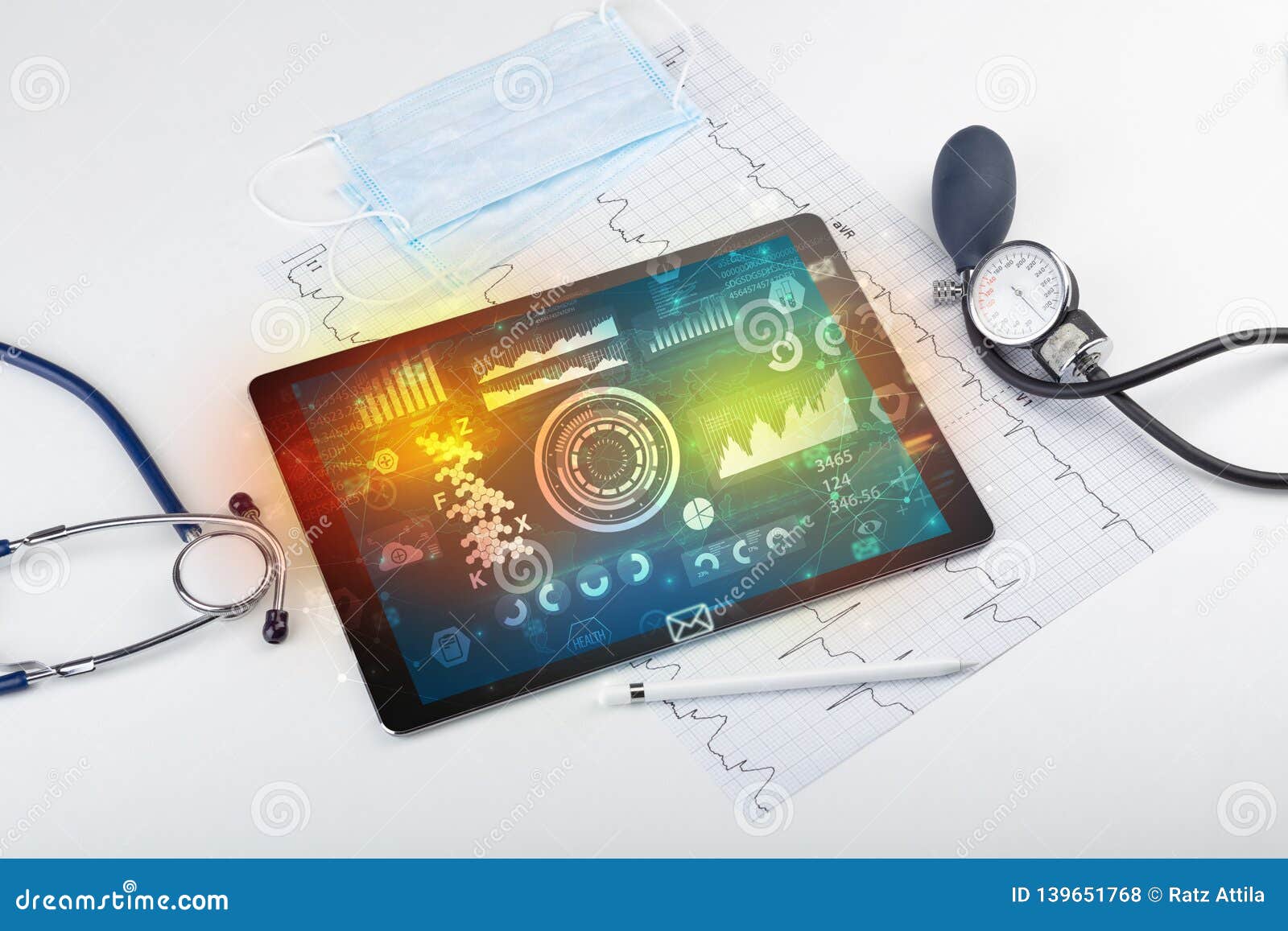 Modern Medical Technology System and Devices Stock Photo - Image of ...