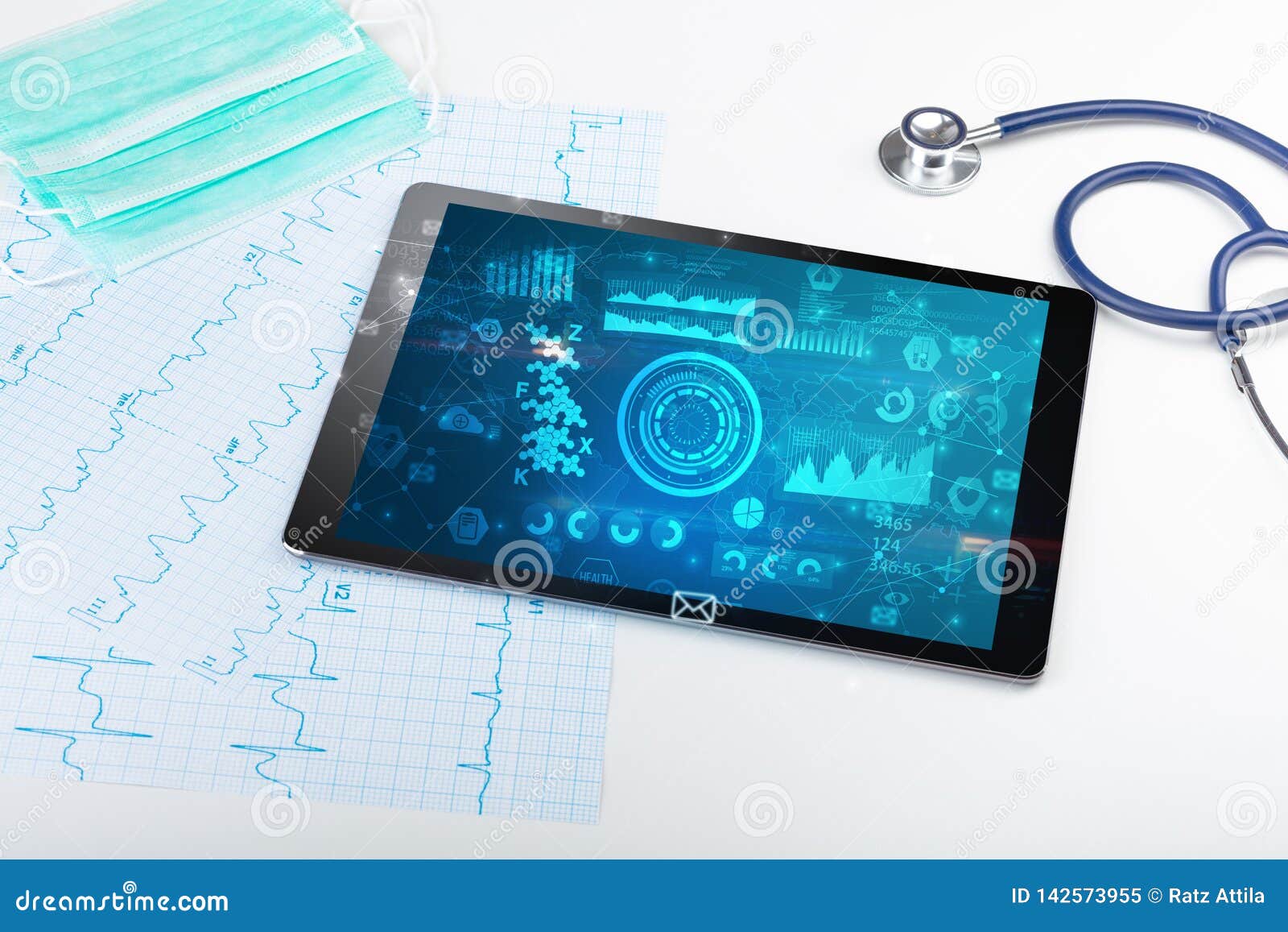 Modern Medical Technology System and Devices Stock Image - Image of ...