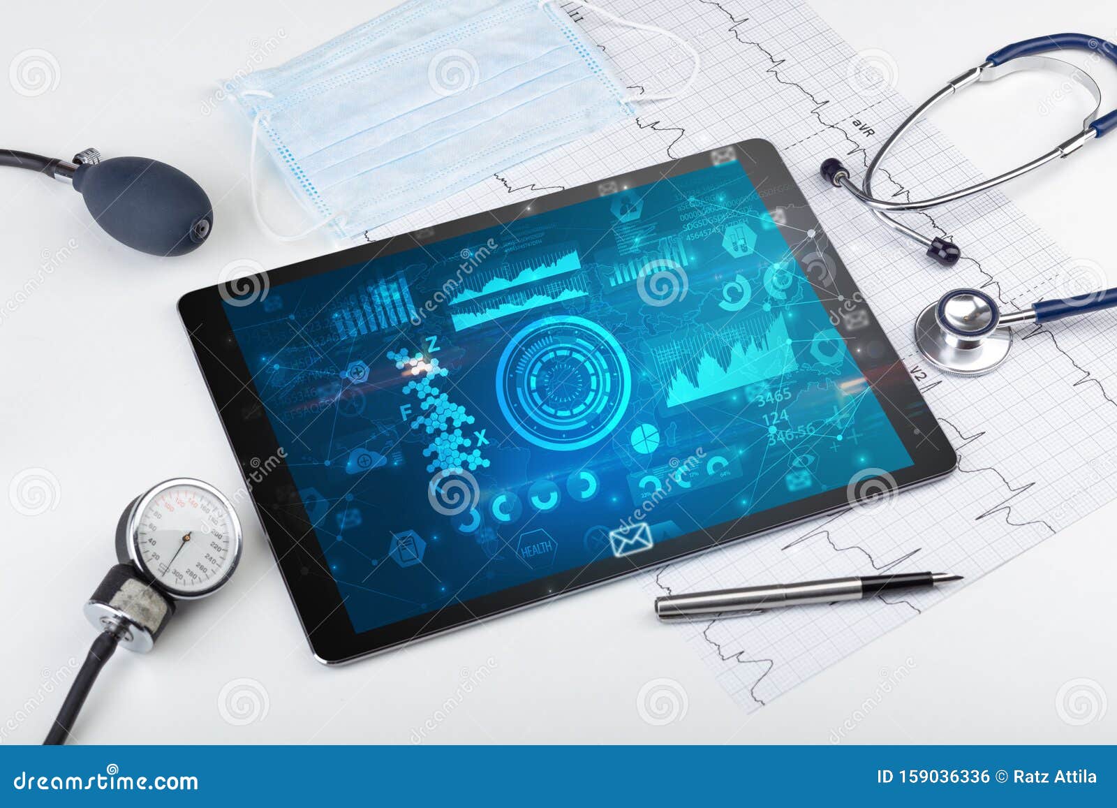 Modern Medical Technology System and Devices Stock Photo - Image of ...