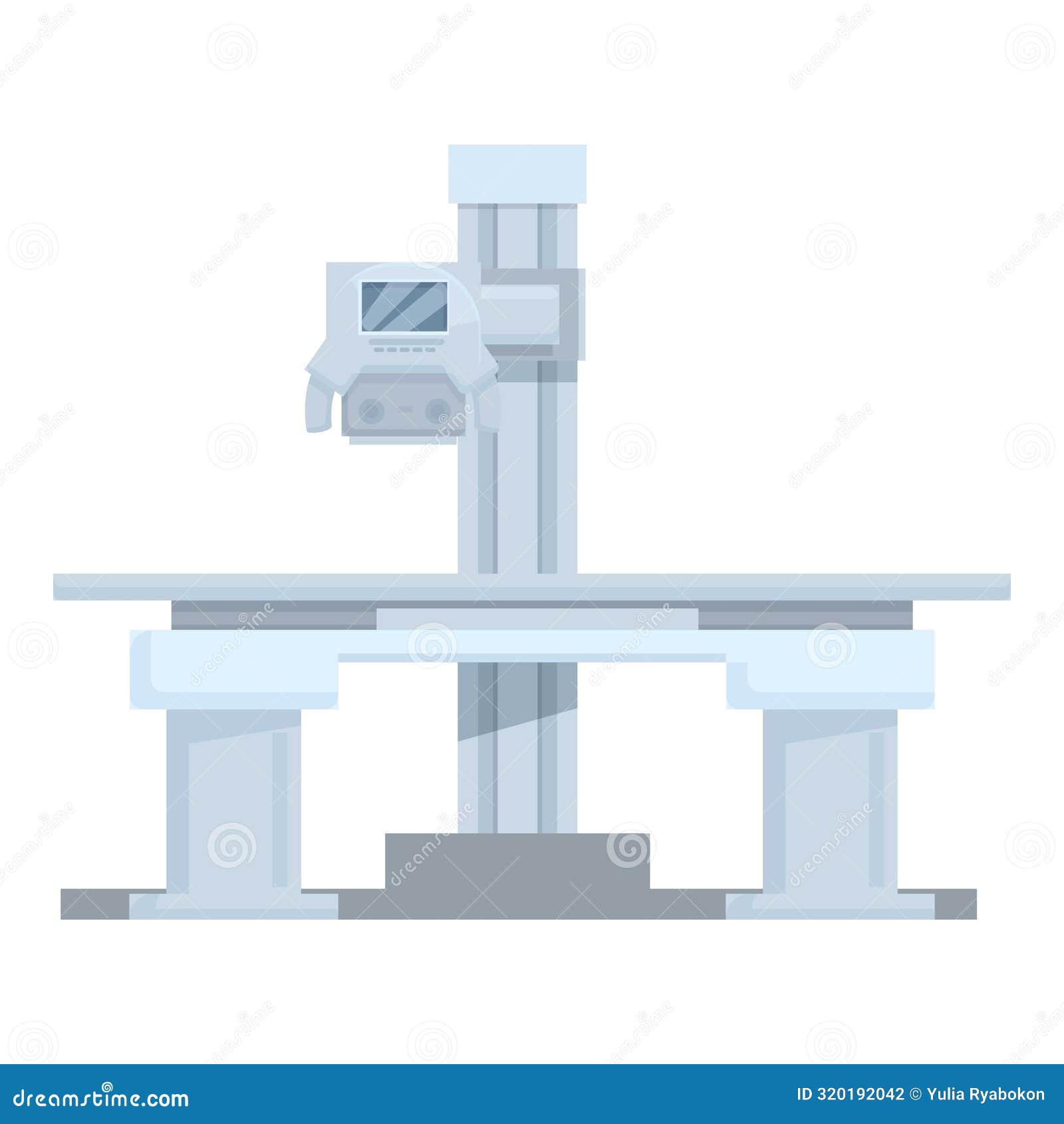 Modern Medical Xray Machine Illustration Stock Vector - Illustration of ...