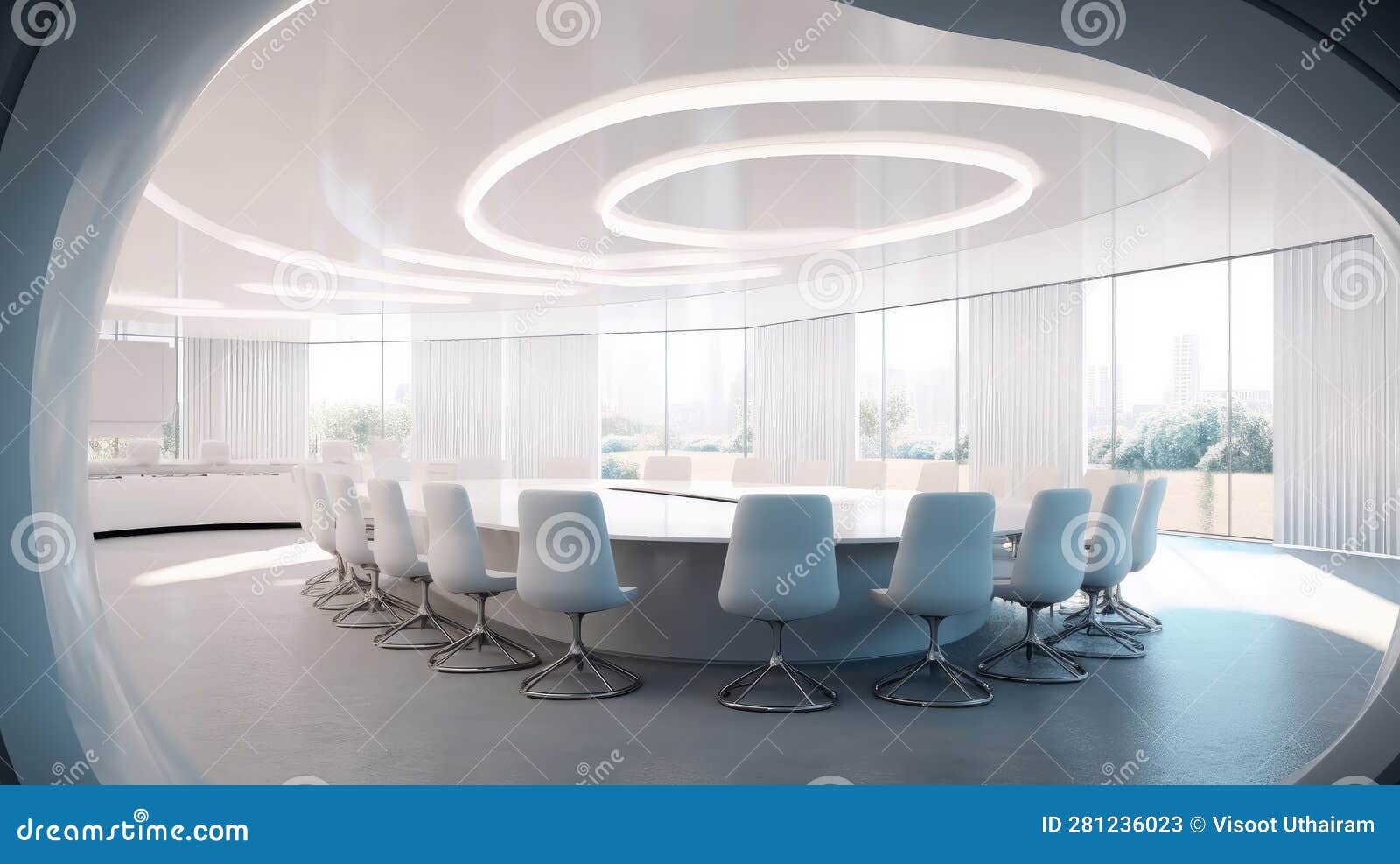 Modern Meeting Room, Conference Area in Modern Office Building Stock ...