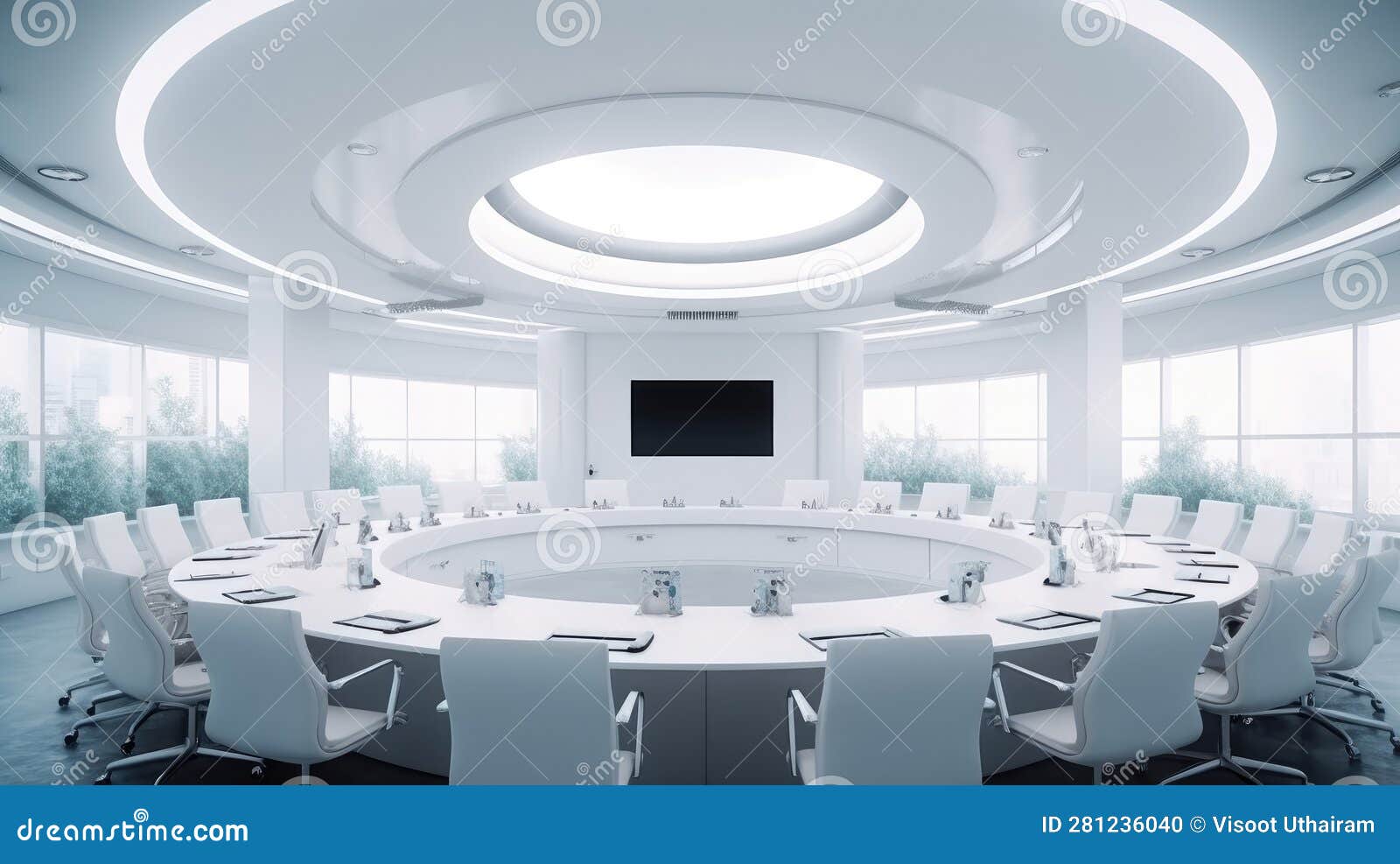 Modern Meeting Room, Conference Area in Modern Office Building Stock ...