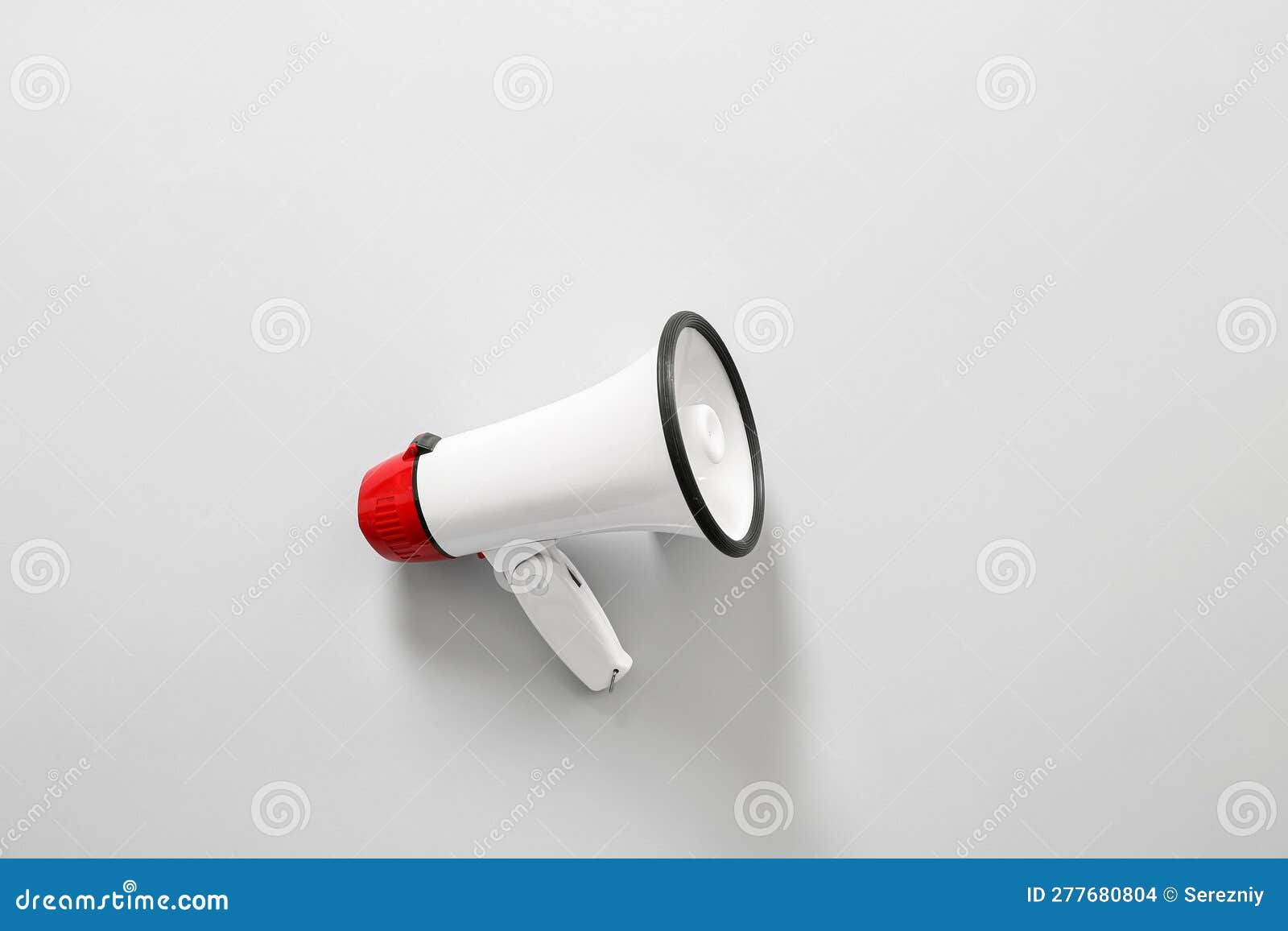 Modern Megaphone on White Background Stock Photo - Image of news ...