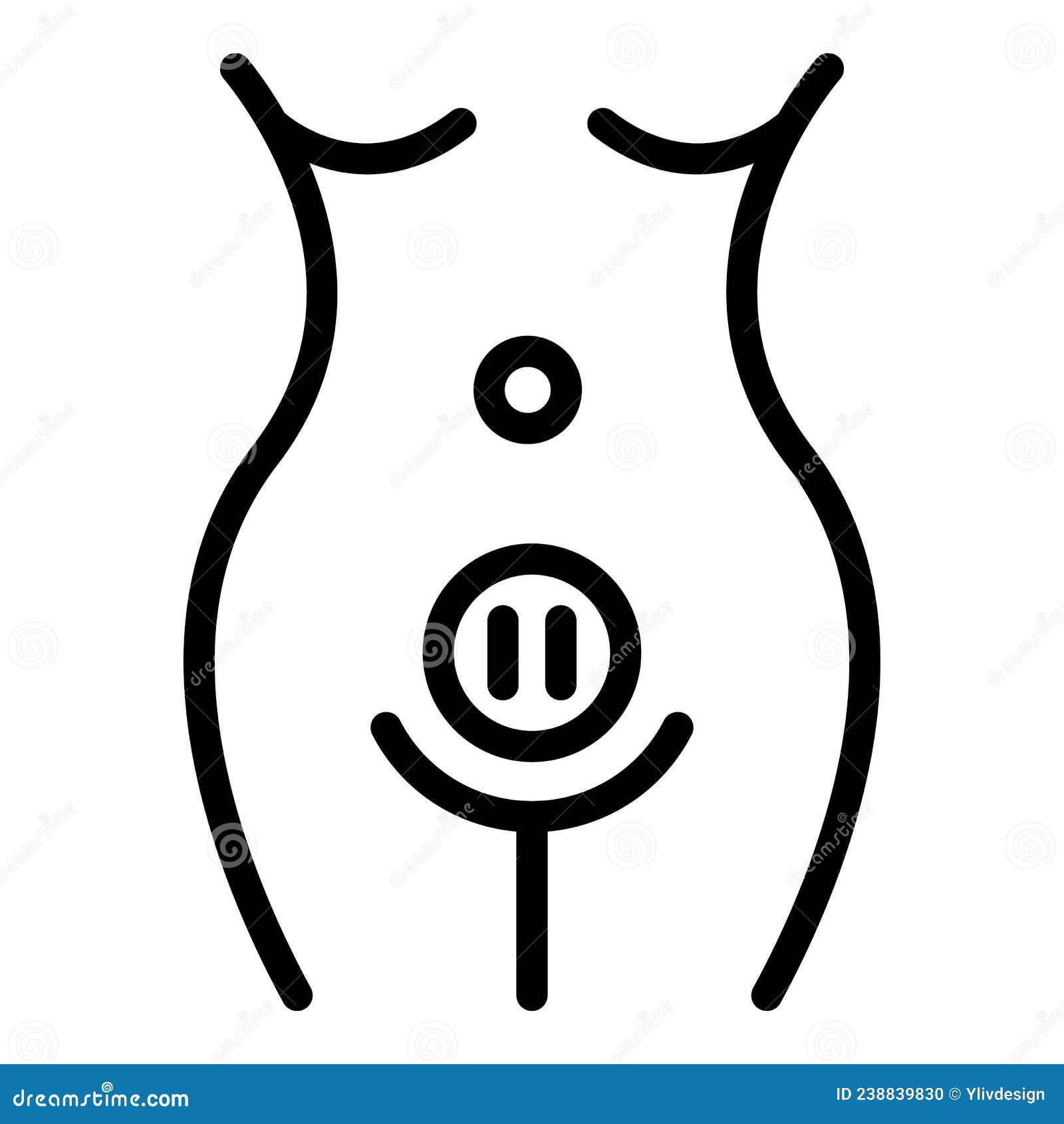 Modern Menopause Icon Outline Vector Woman Hormone Stock Vector
