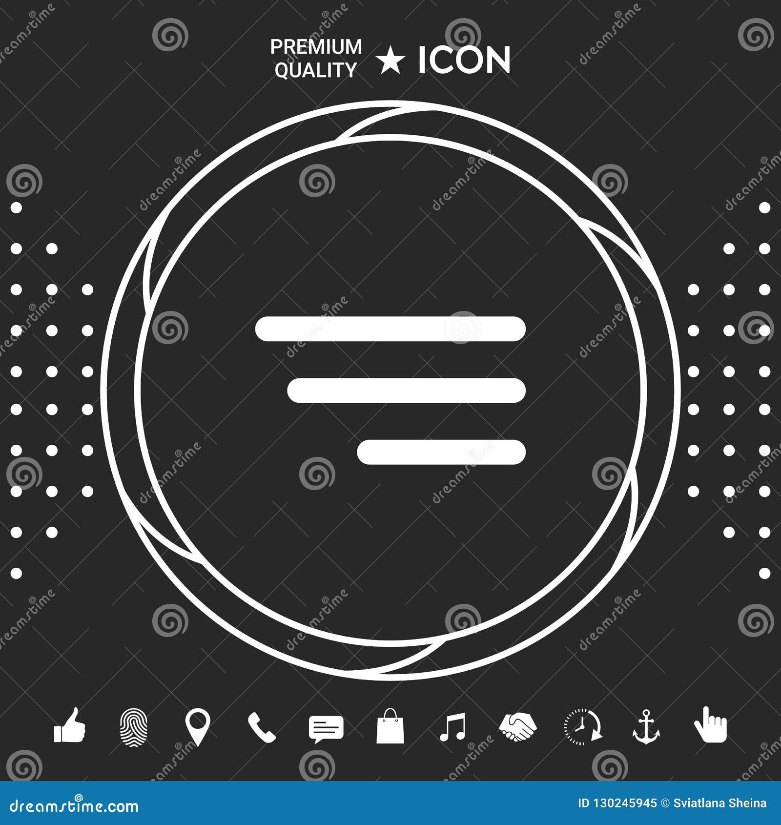 Modern Menu Icon for Mobile Apps and Websites . Graphic Elements for ...