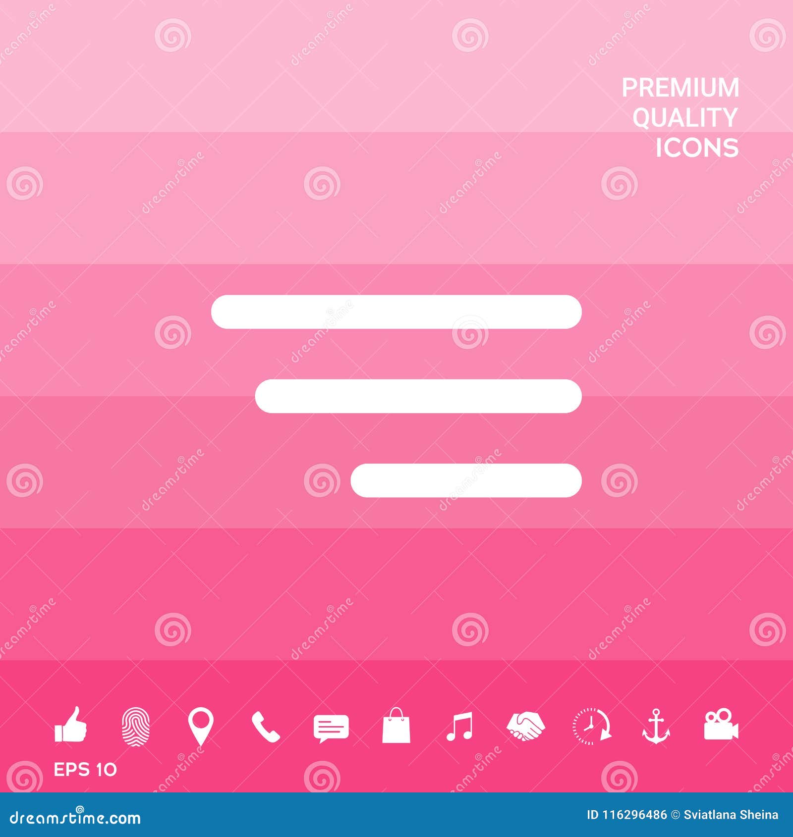 Modern Menu Icon for Mobile Apps and Websites Stock Vector ...