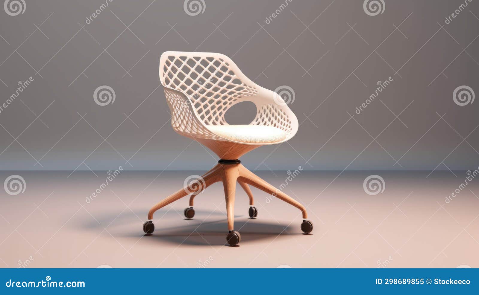 Modern Mesh Office Chair with Physically Based Rendering in Maya Stock ...