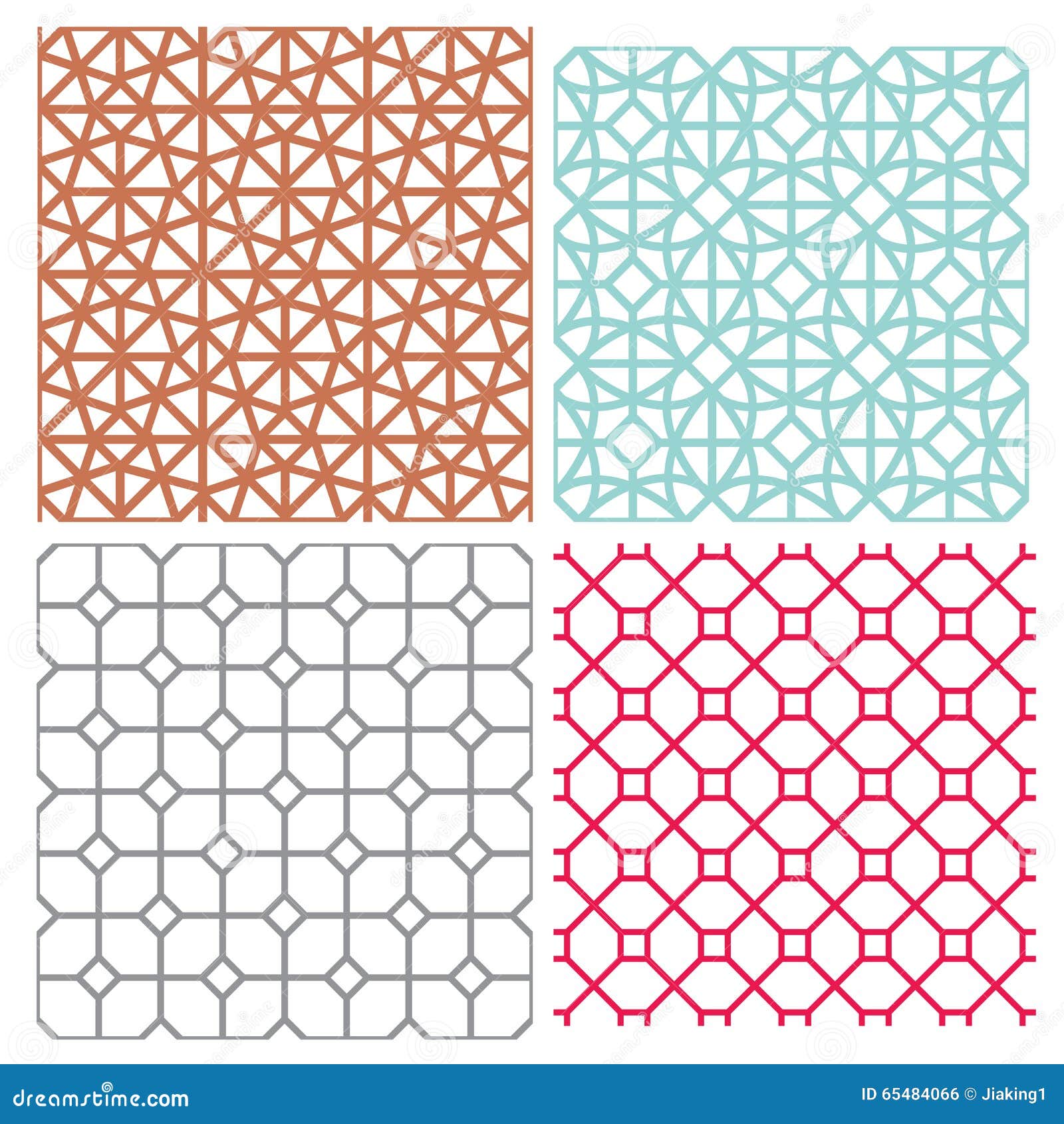 Modern Mesh Seamless Pattern in Geometric Style Stock Vector ...