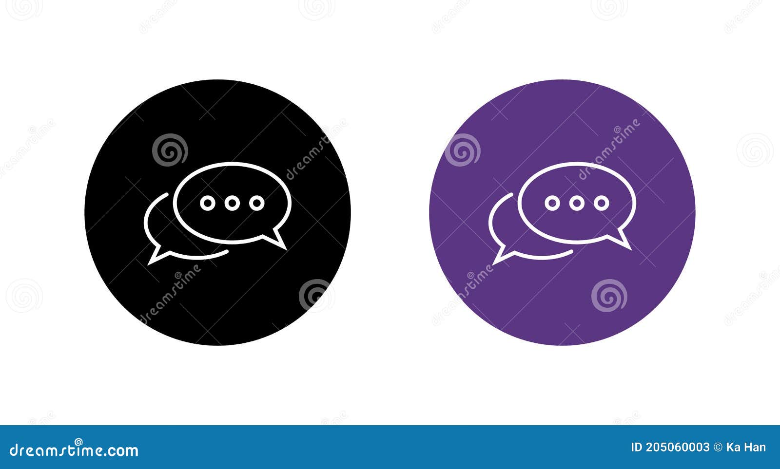 Modern Message Logo Vector in Flat Style Isolated on White Background ...