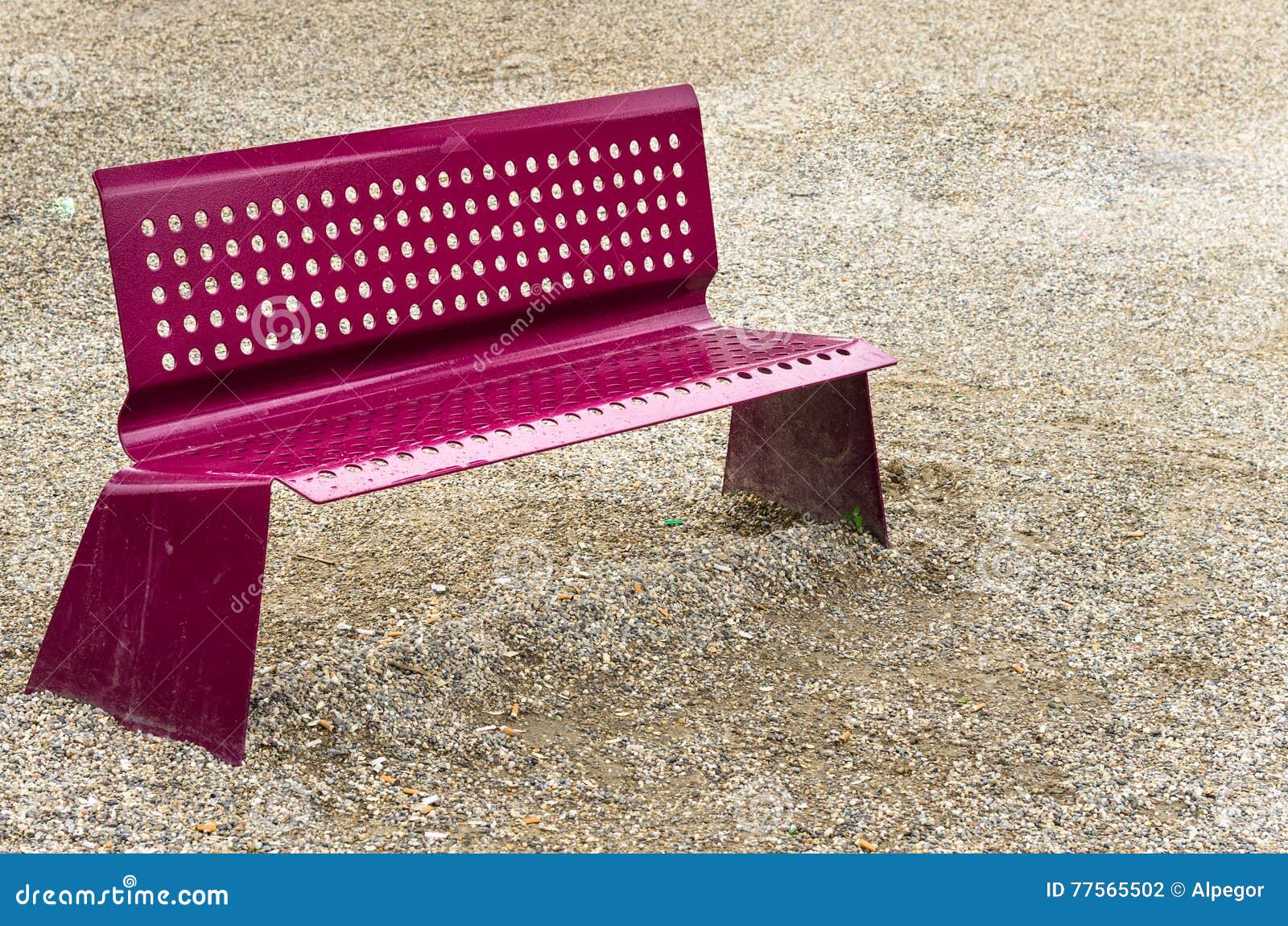 Modern Metal Bench stock photo. Image of bench, amsterdam - 77565502