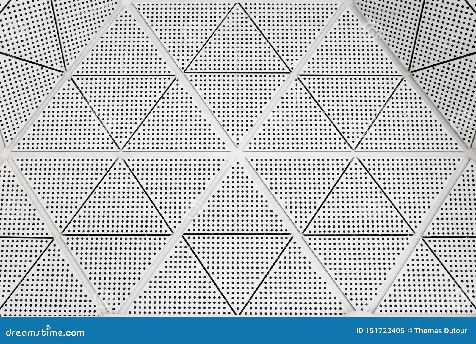 Modern Metal Ceiling Pattern Stock Image - Image of dots, detail: 151723405