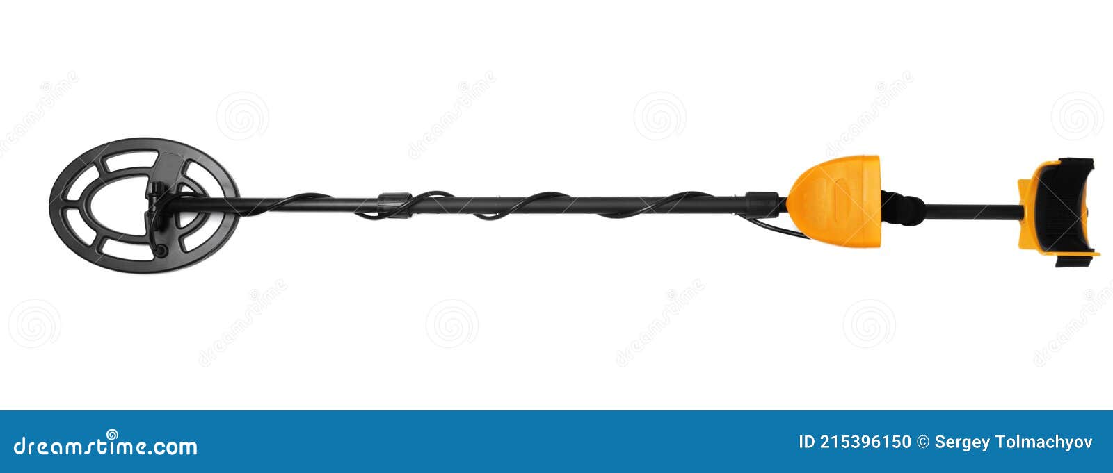 Modern Metal Detector Isolated on White Background Stock Photo - Image ...