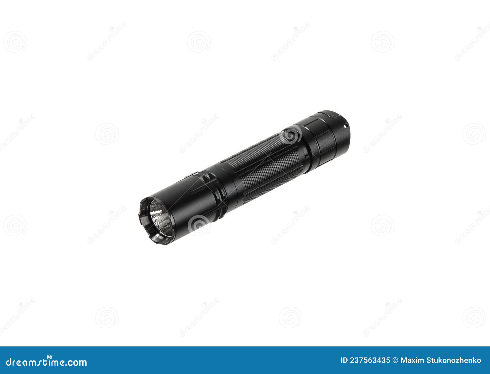 Modern Metal LED Flashlight. Portable Lighting Device Stock Image ...