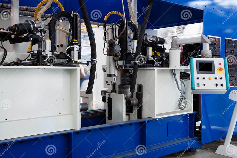 Modern metal machines stock image. Image of business - 15685169