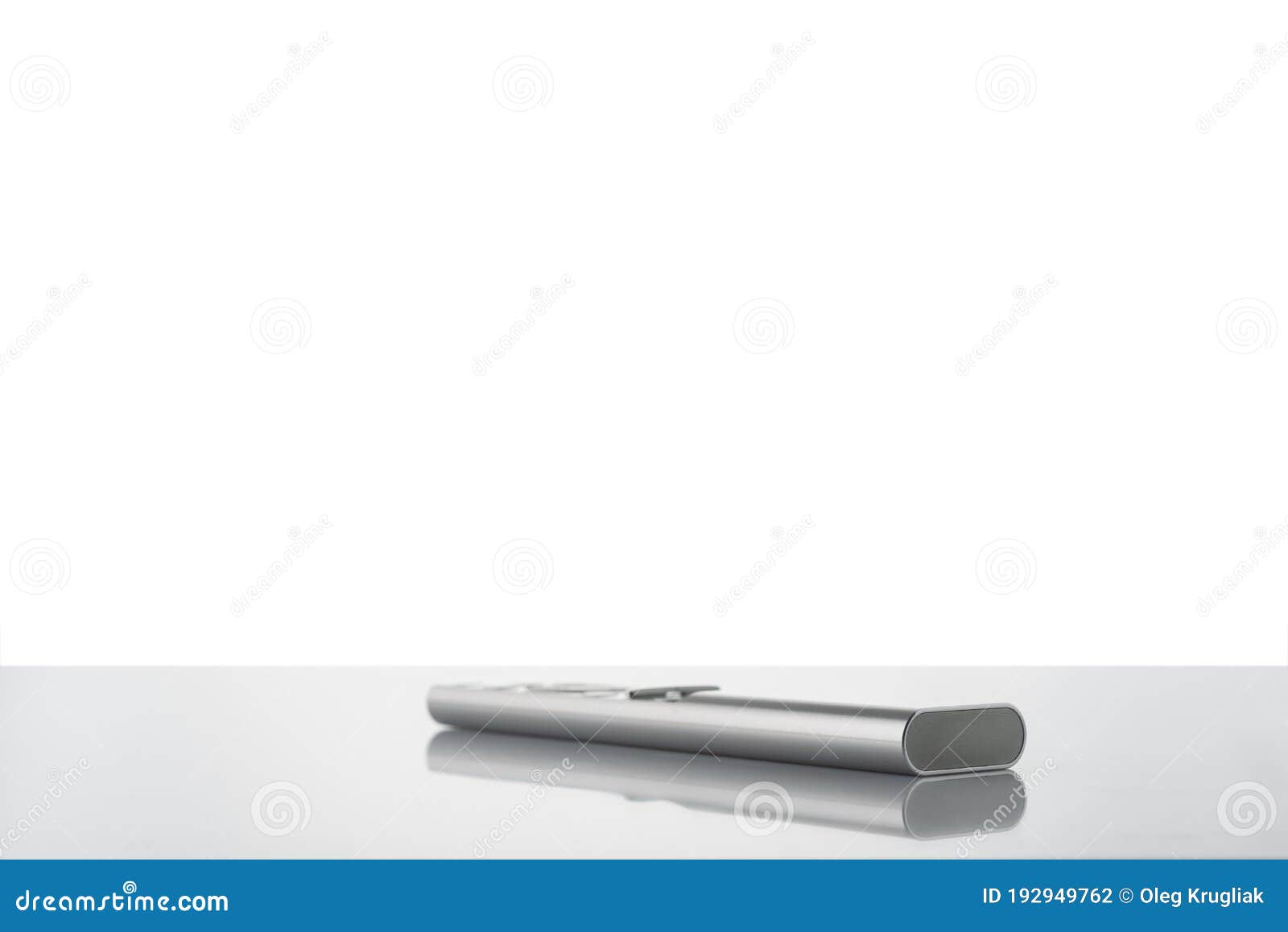 Modern Metal Remote Control from Tv on a White Background Stock Photo ...