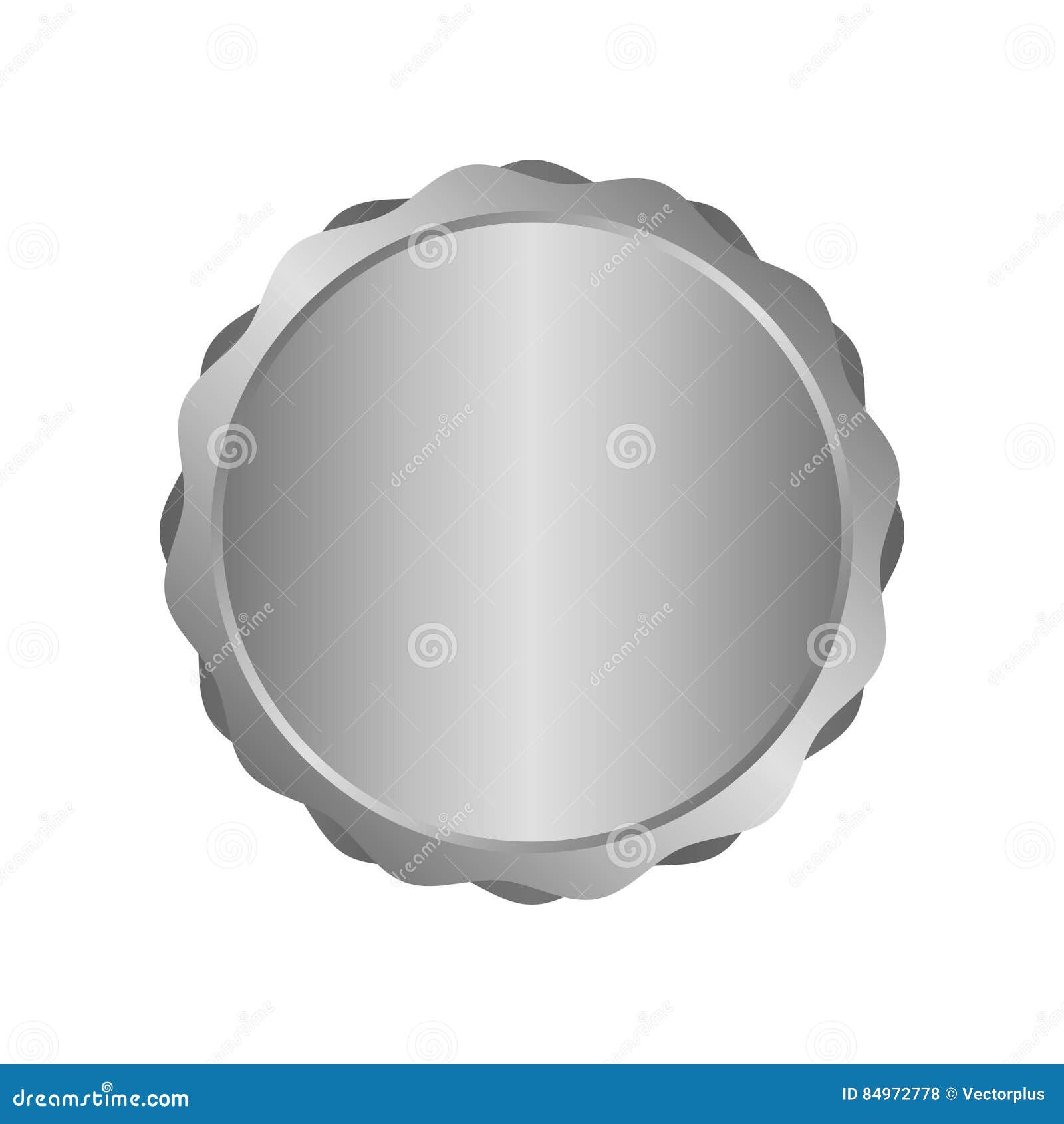 Modern Metal Silver Circle Metal Badges, Labels and Design Elements ...