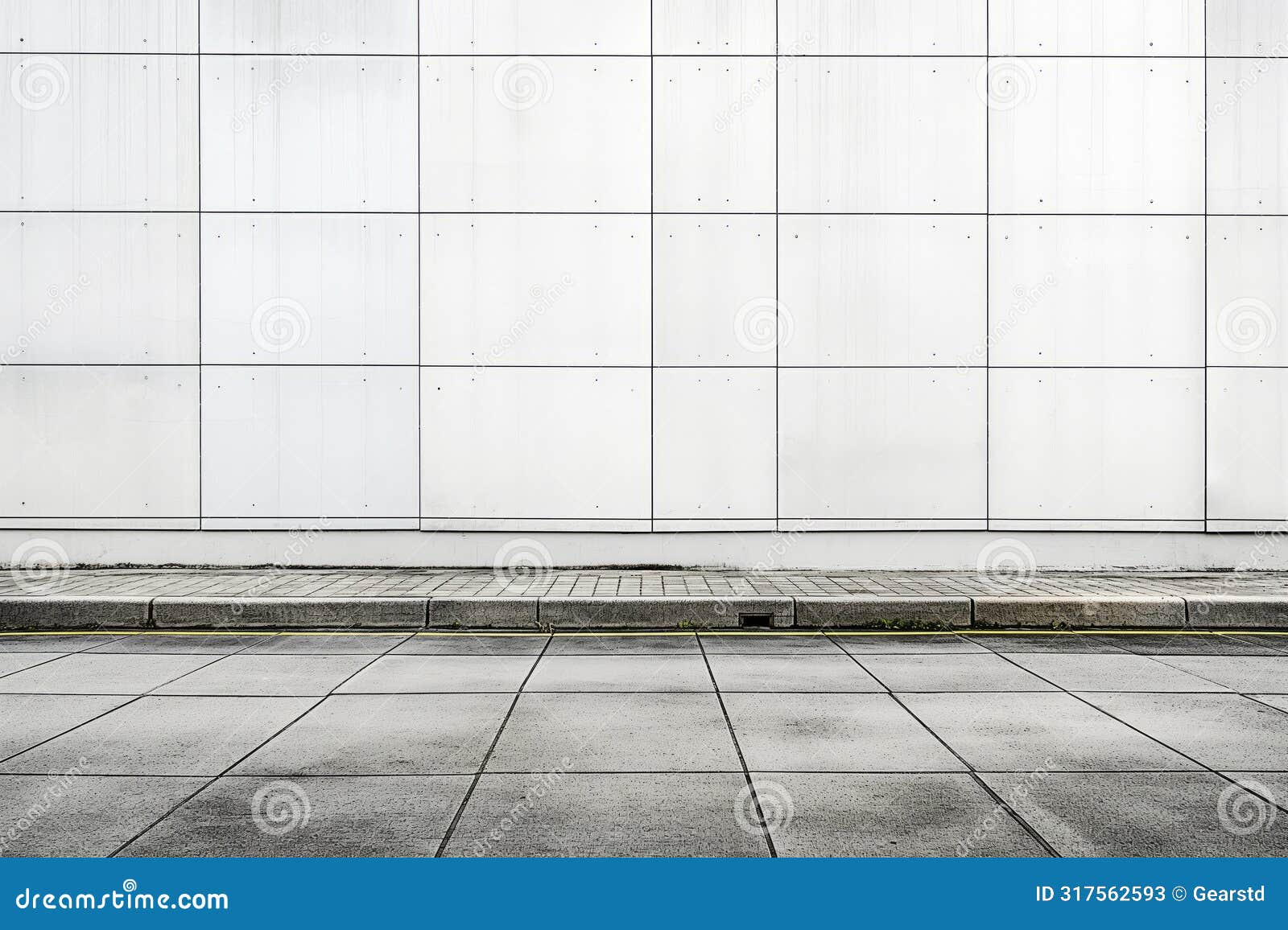 Modern Metal Wall Paneling with Segmented Pattern Stock Image - Image ...