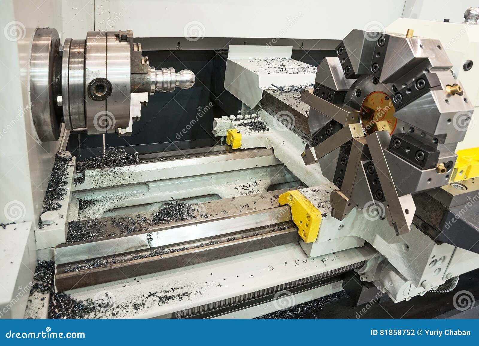 Modern Metal Working Machine Stock Photo - Image of engineering, detail ...