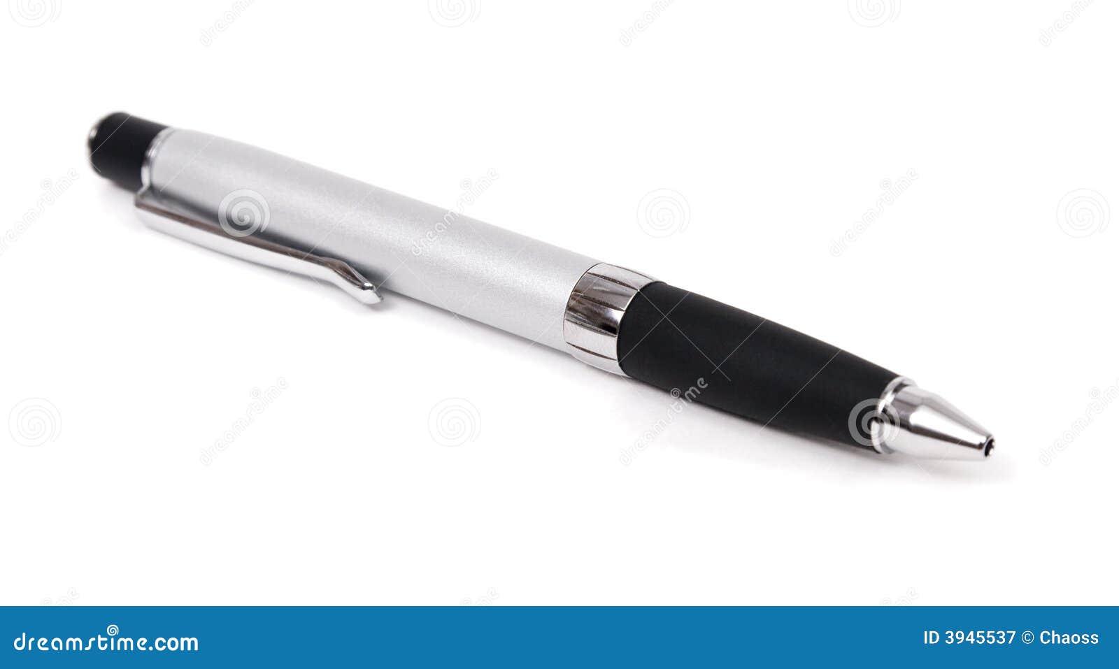 Modern metallic pen stock image. Image of shine, elegance - 3945537