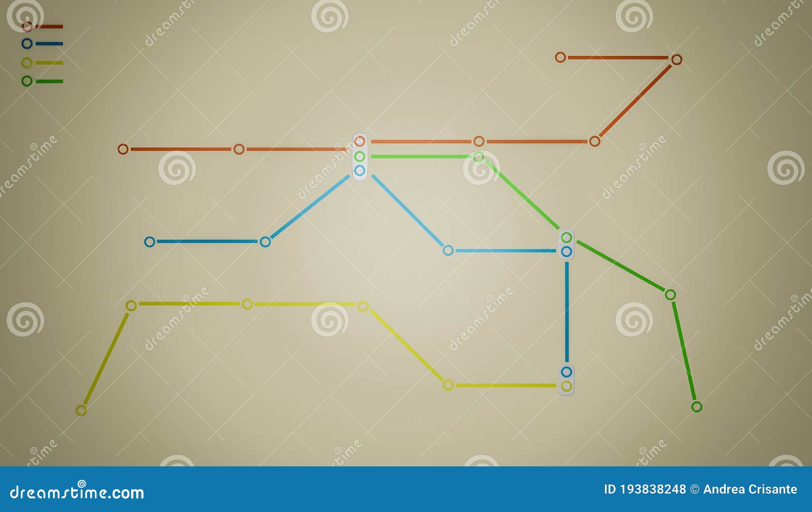 Modern metro map stock illustration. Illustration of element - 193838248