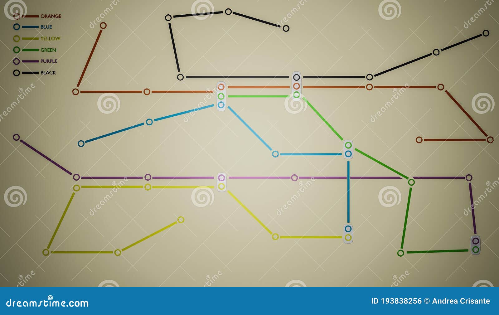 Modern metro map stock illustration. Illustration of line - 193838256