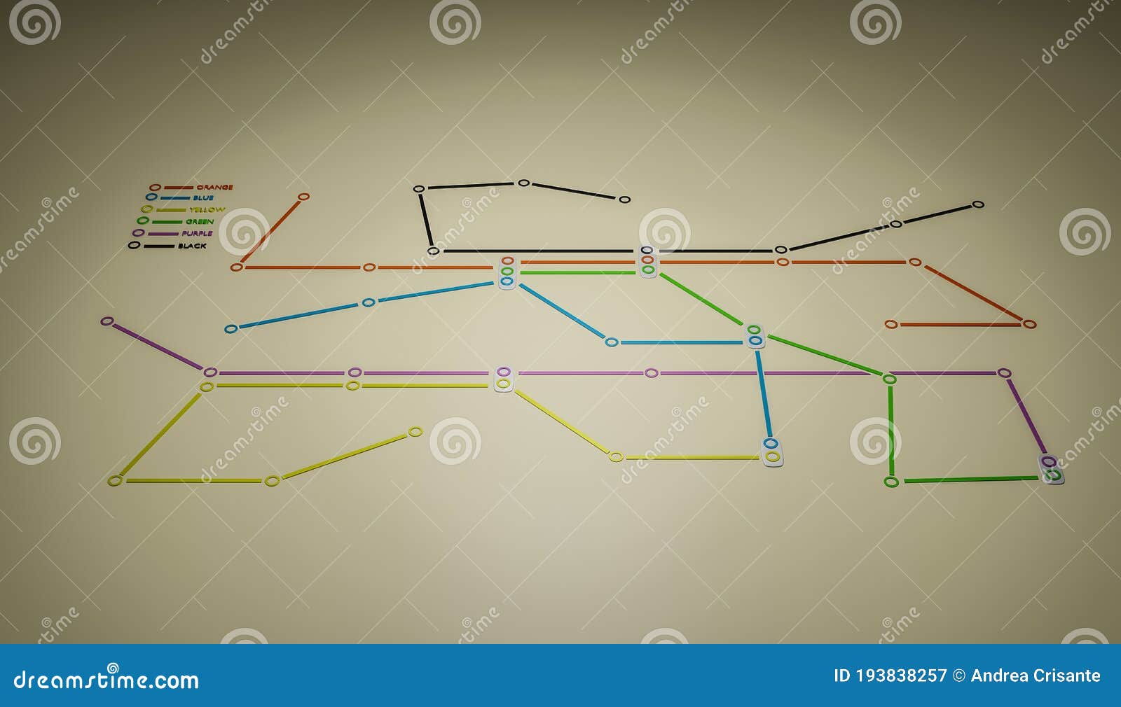 Modern metro map stock illustration. Illustration of graphic - 193838257