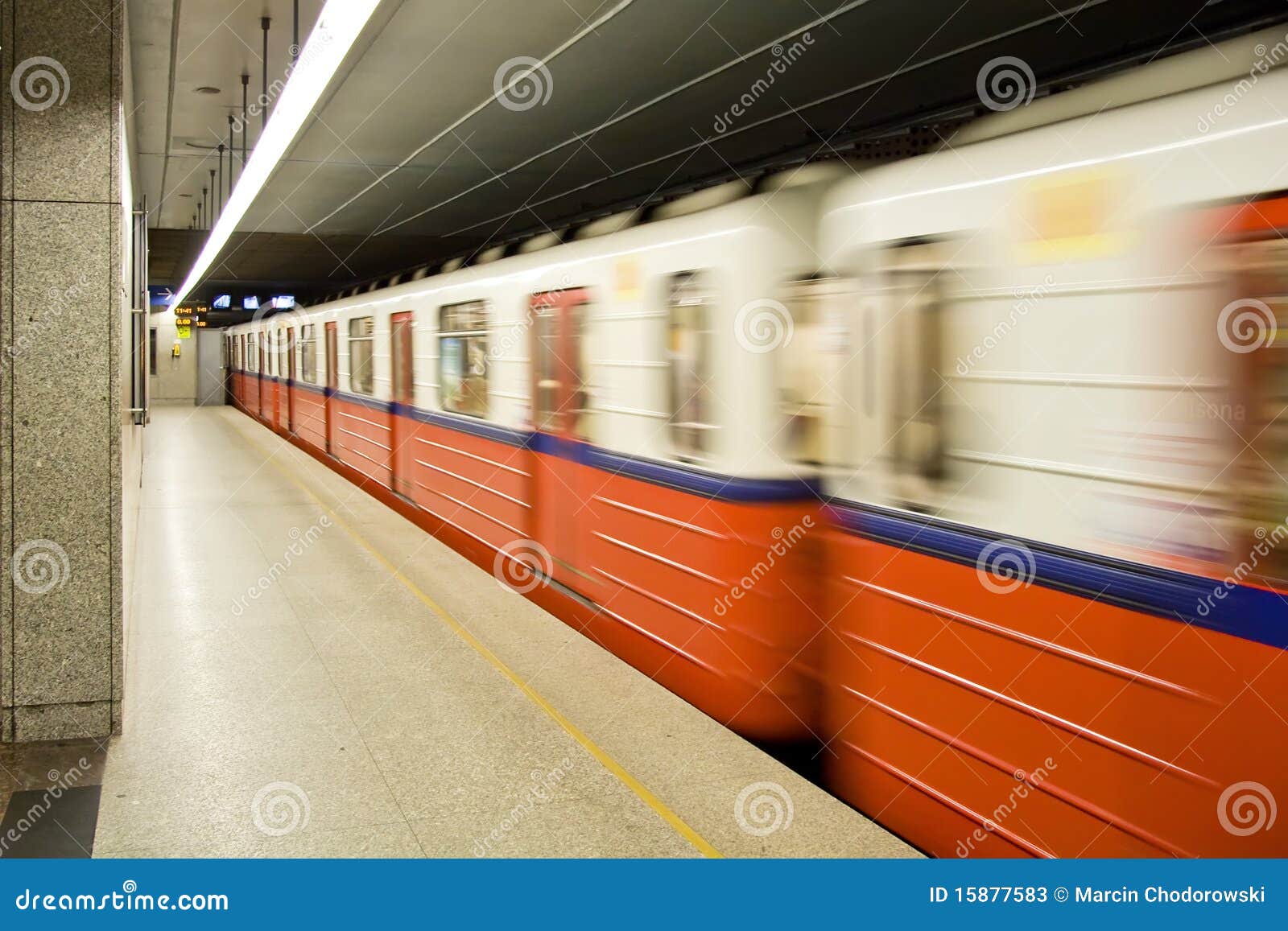 Modern metro station. stock image. Image of depart, dynamic - 15877583