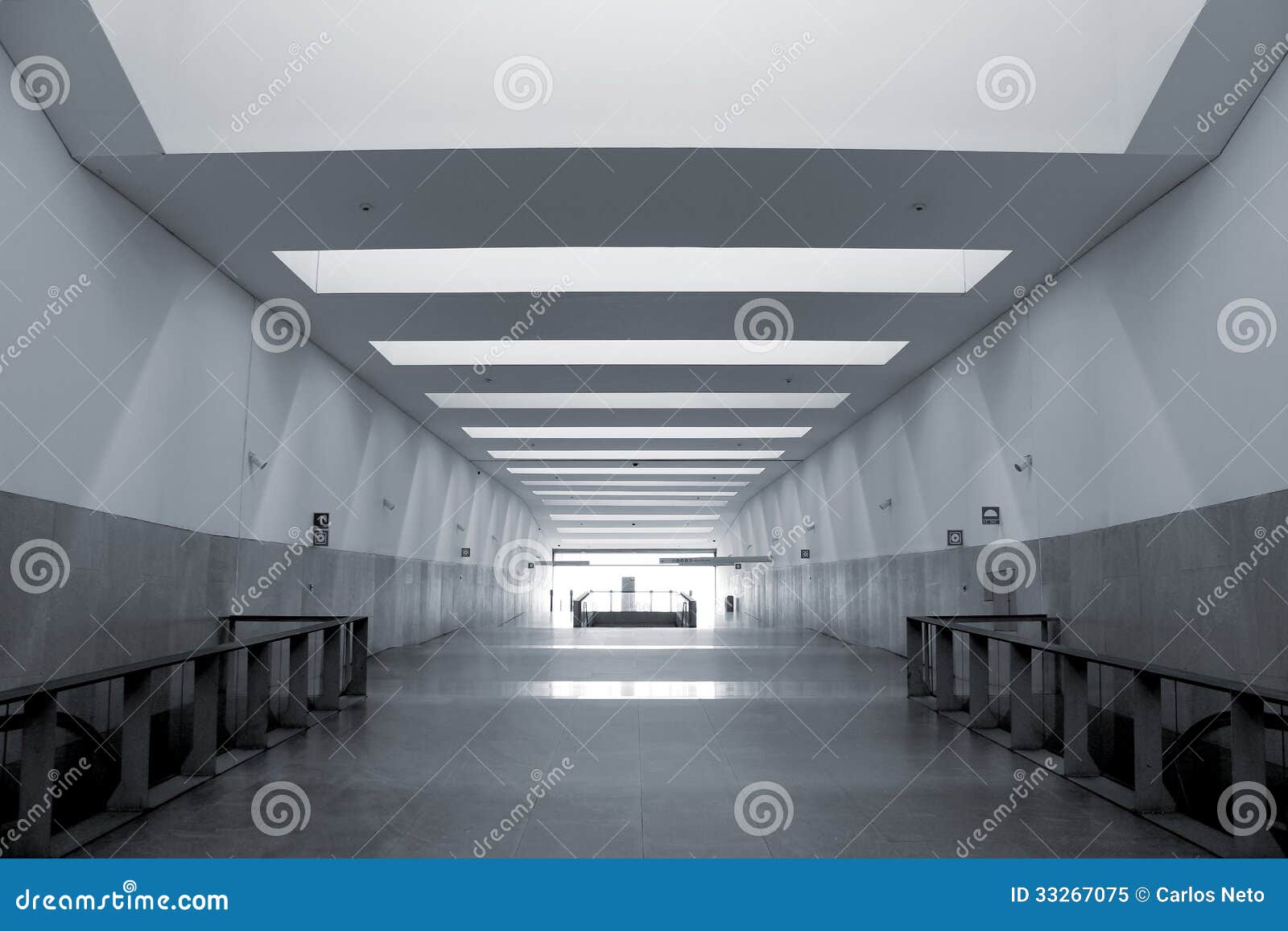 Modern Metro Station Architecture Perspective Stock Image - Image of ...