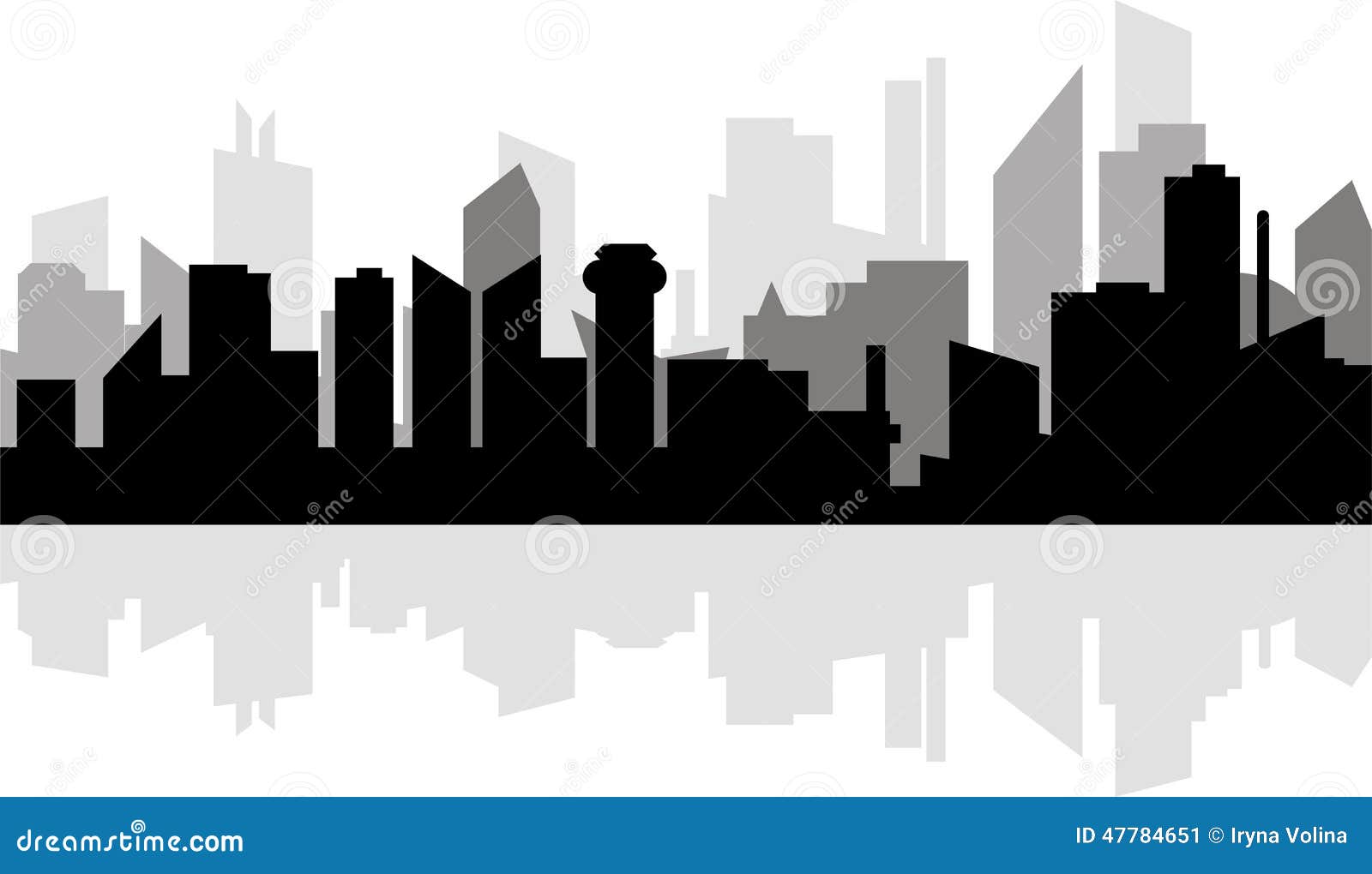 Modern metropolis stock vector. Illustration of exterior - 47784651