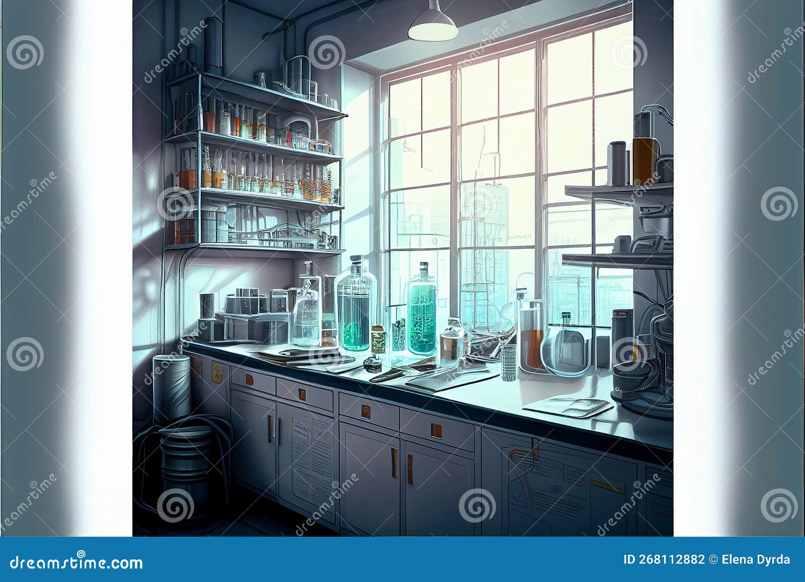 Modern Microbiological or Biochemical Laboratory. AI Generated Stock ...