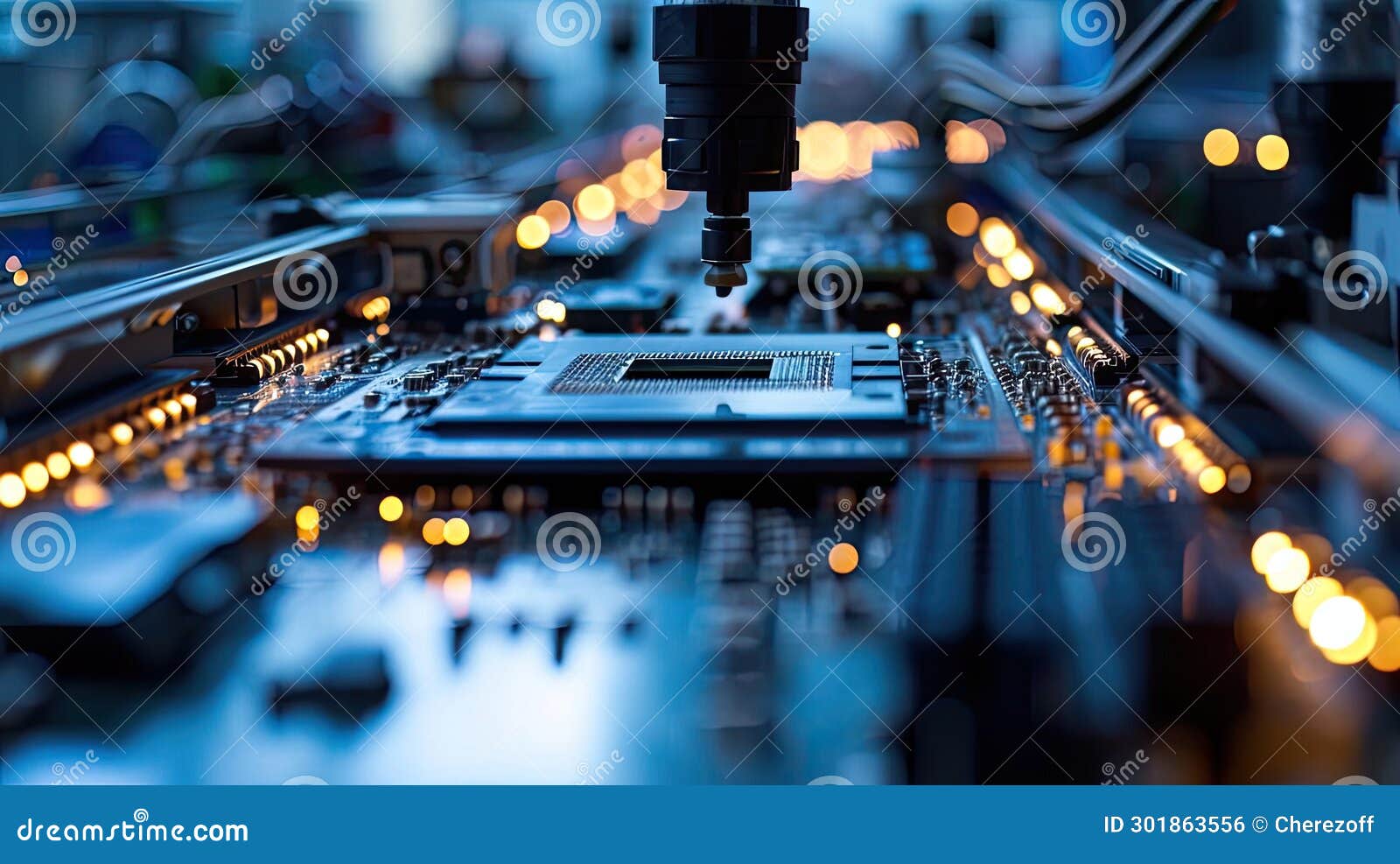 Modern Microprocessor Industry Stock Illustration - Illustration of ...