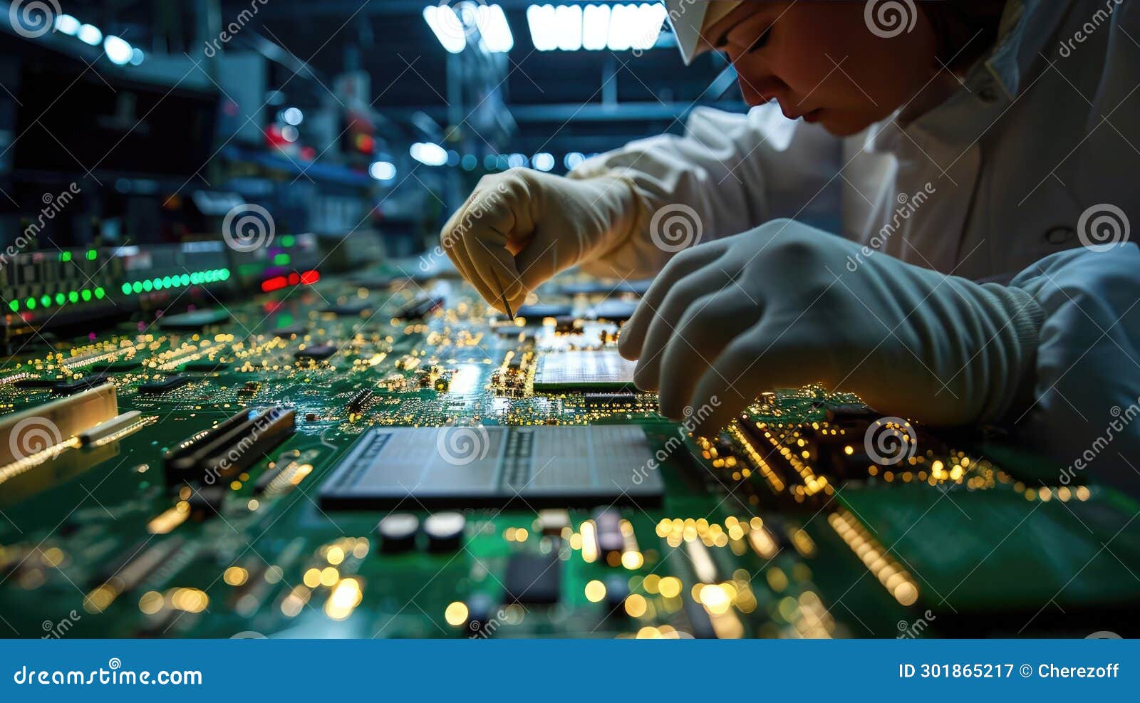 Modern Microprocessor Industry Stock Illustration - Illustration of ...