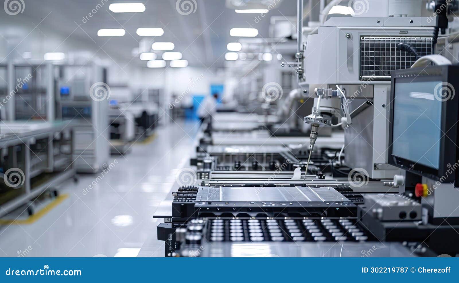 Modern Microprocessor Industry Stock Illustration - Illustration of ...