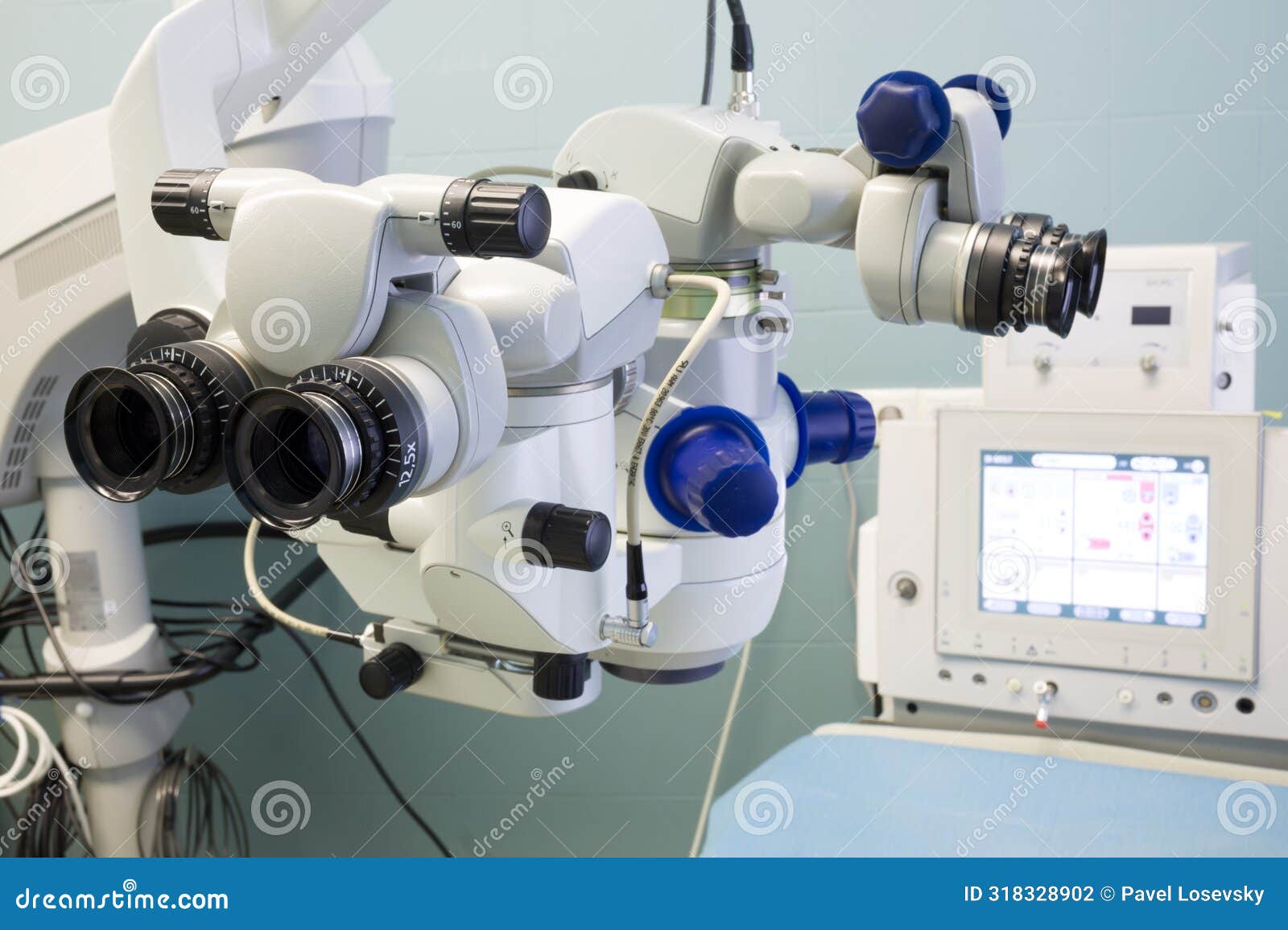 Modern Microscope for Eye Operation at the Stock Photo - Image of ...