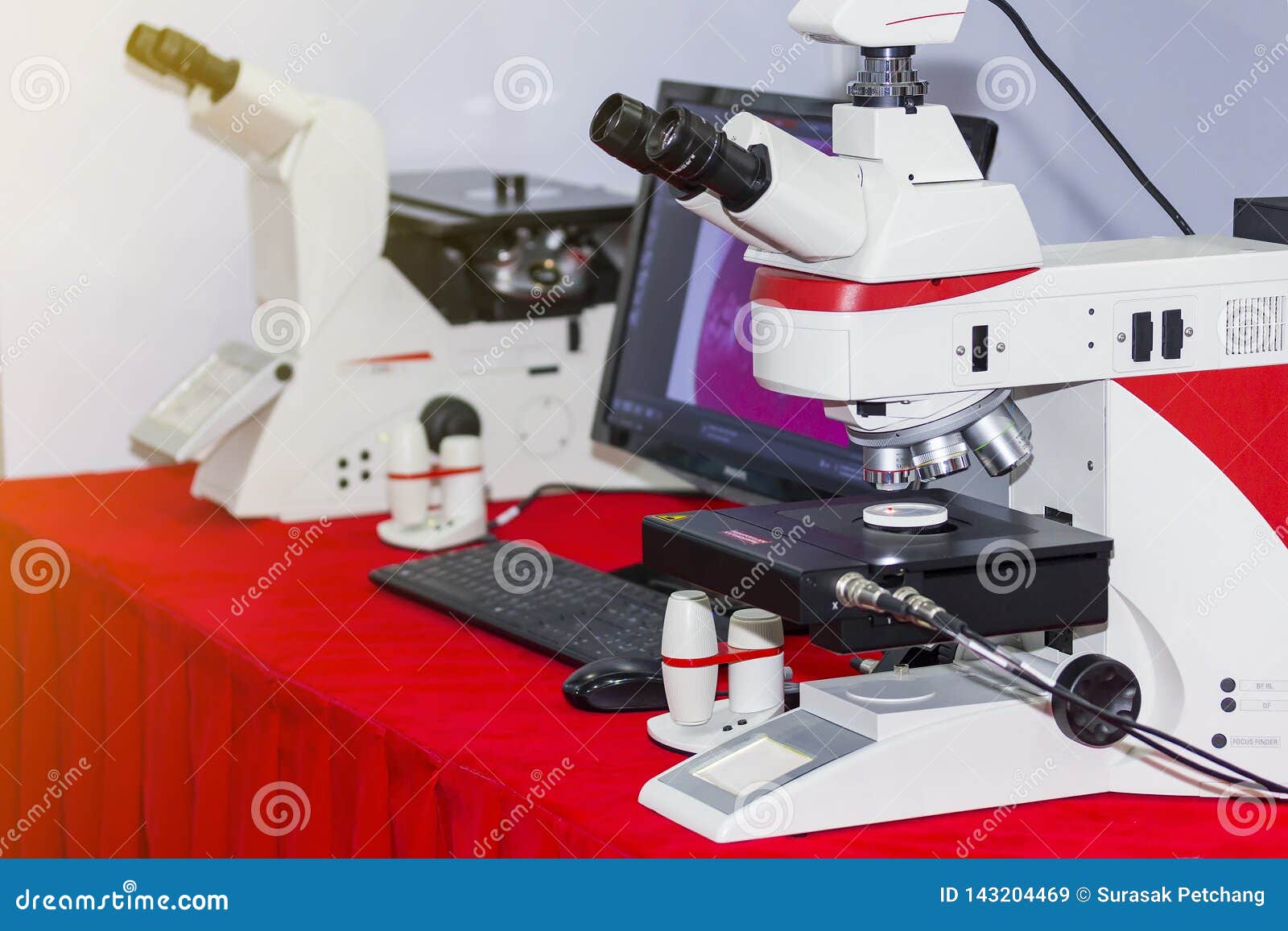 Modern Microscope for Laboratory or Industrial Work Connect with ...