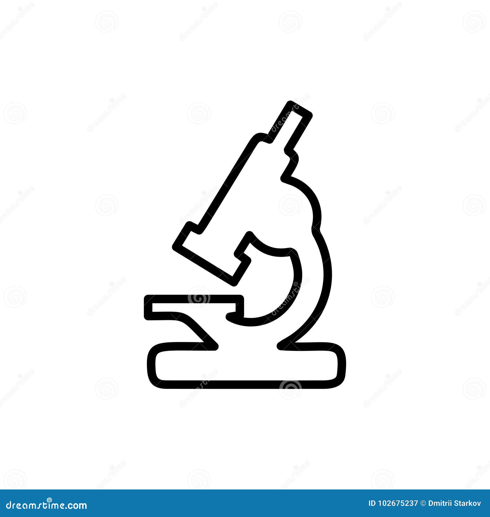Modern Microscope Line Icon. Stock Vector - Illustration of medical ...