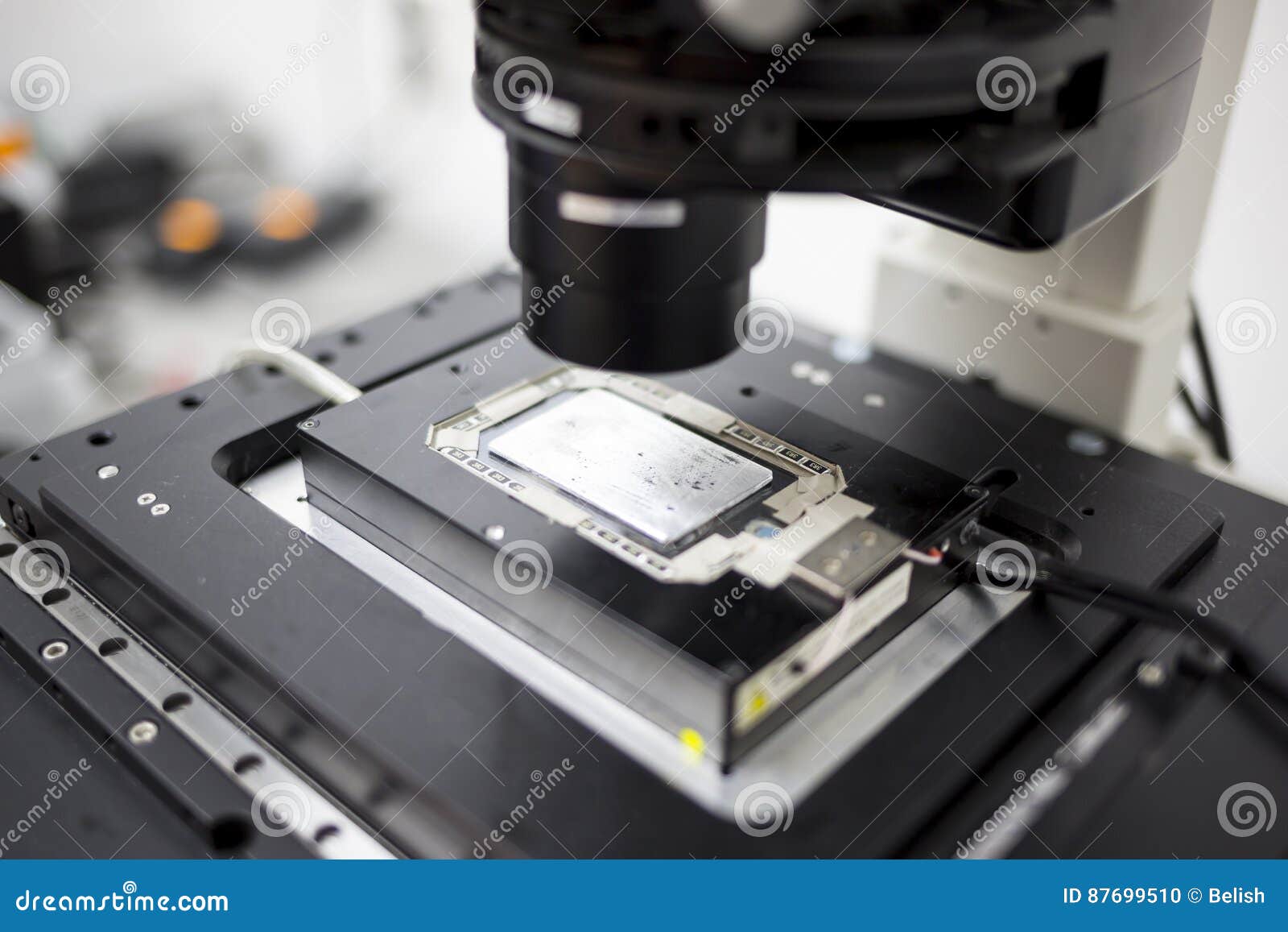 Modern Microscope Microbiology Laboratory Stock Photo - Image of ...