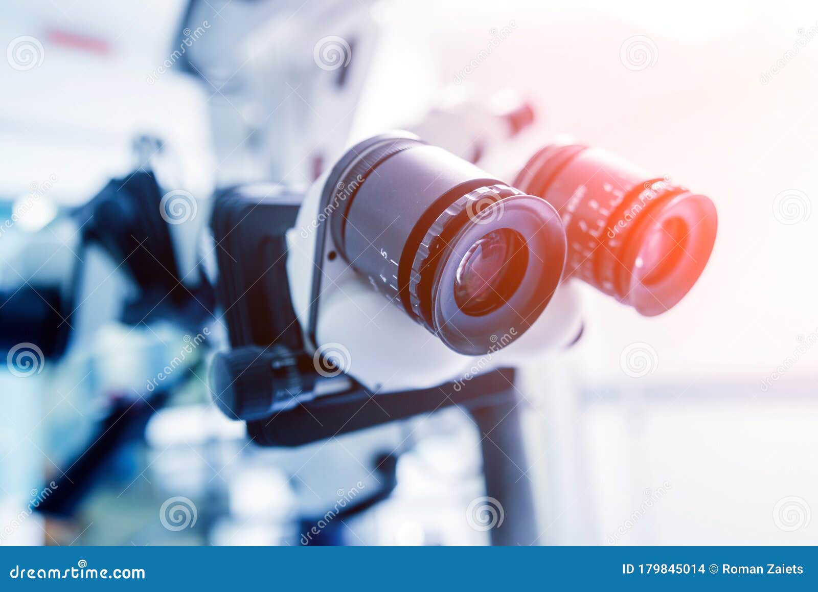 Modern Microscope for Operations in Surgery Room at the Hospital. Stock ...
