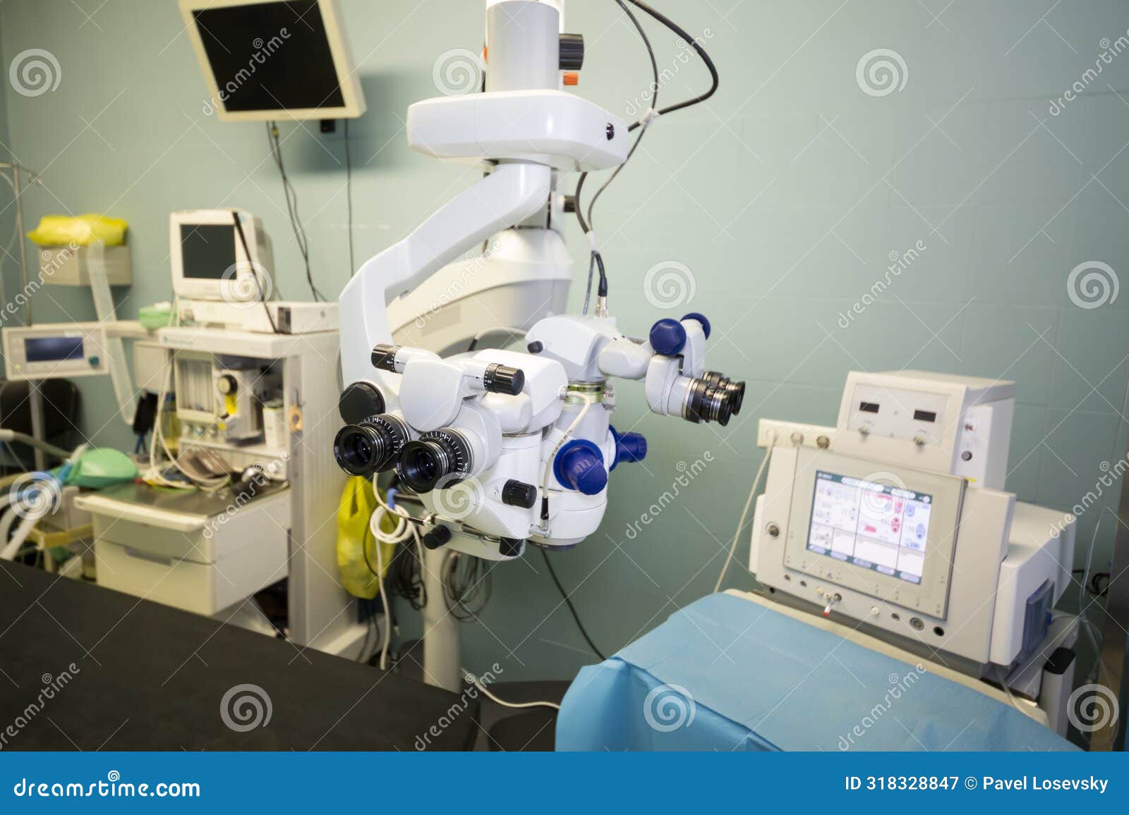 Modern Microscope in Room for Eye Surgery at the Stock Image - Image of ...