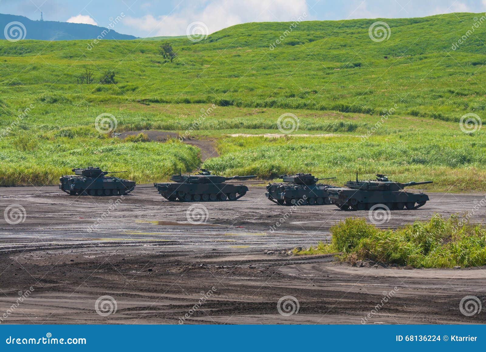 Modern Military Tank Formation Stock Photography | CartoonDealer.com ...