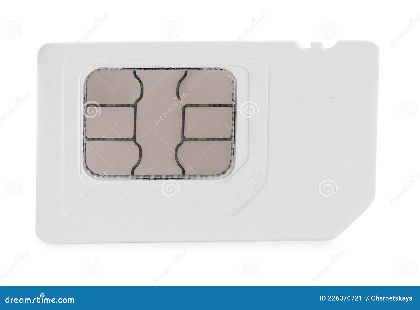 Modern Mini SIM Card Isolated on White Stock Image - Image of ...