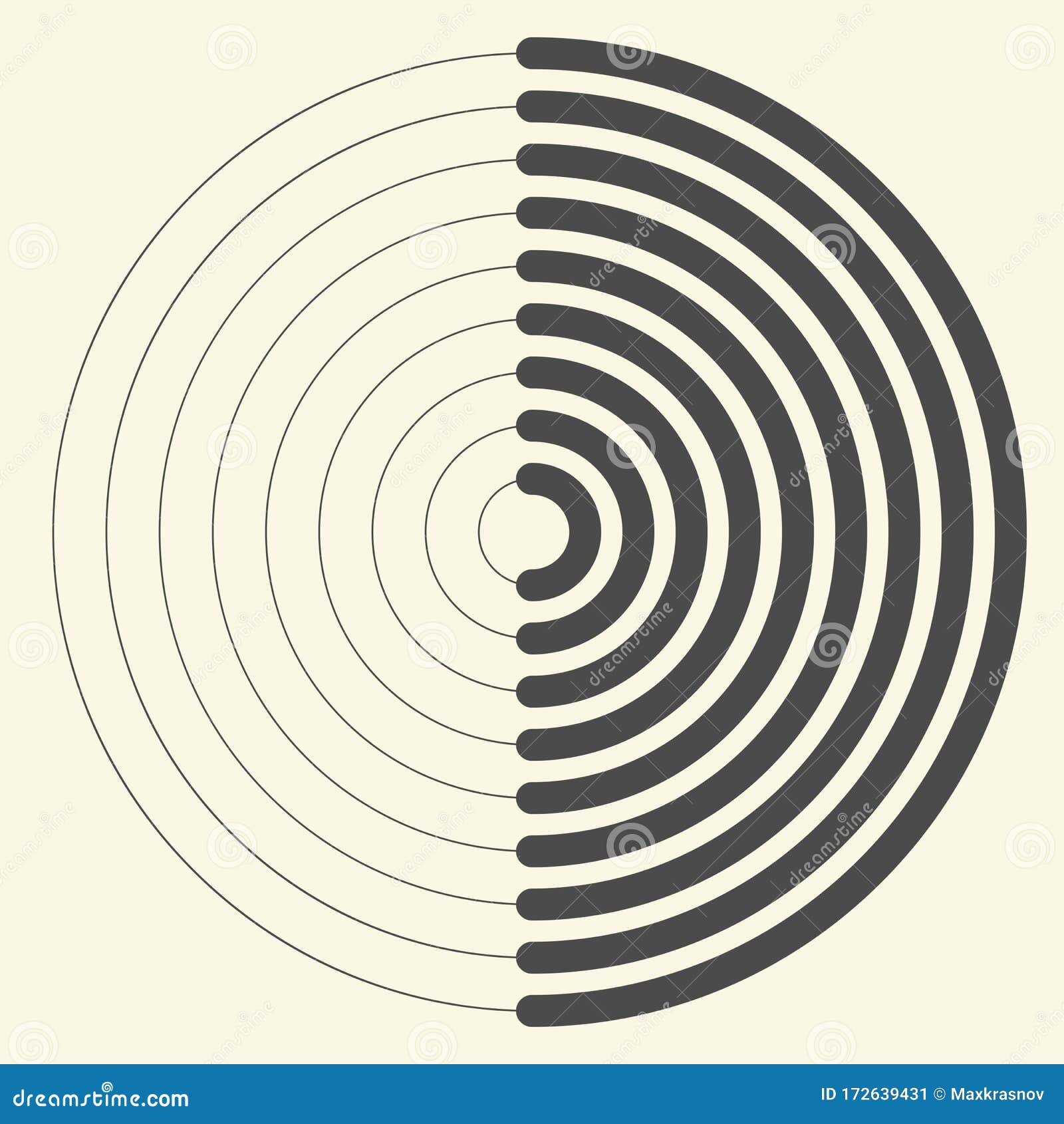 Modern Minimal Background. Circular Graphic Design Stock Vector ...