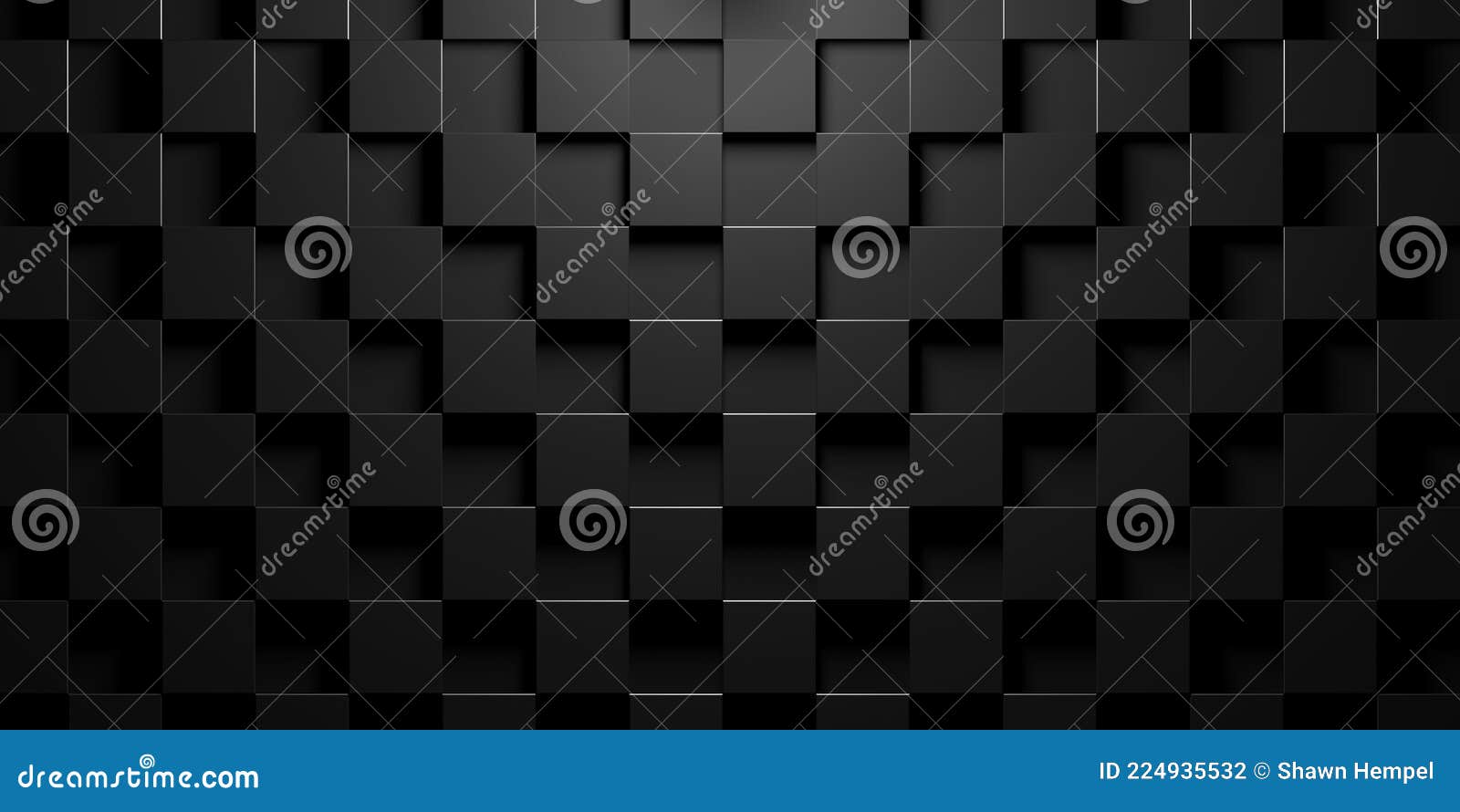 Modern Minimal Black Checkerboard Shifted Cube Geometrical Pattern ...