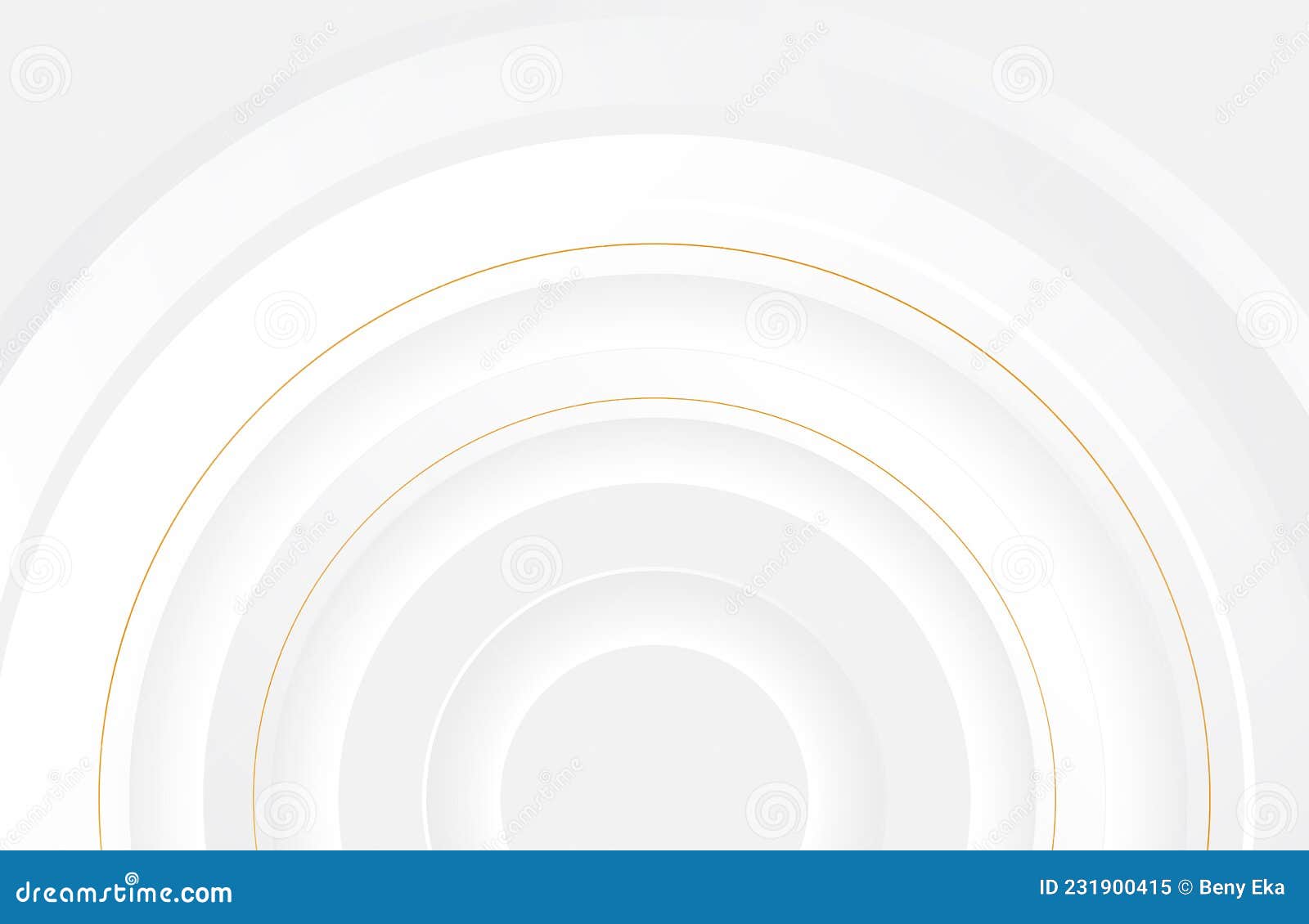 Modern Minimal and Clean White Gold Circle Background in 3d Realistic ...
