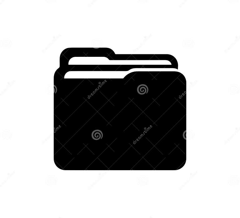 Folder Icon Modern Simple Vector Minimal Stock Illustration ...