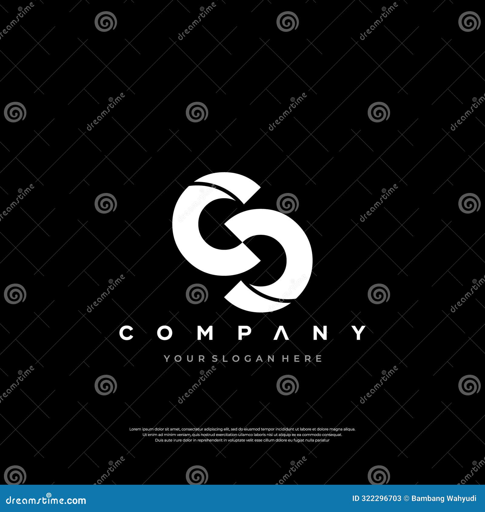 Modern and Minimal Layered Letter CS Cs Logo, Simple Initial C Monogram ...